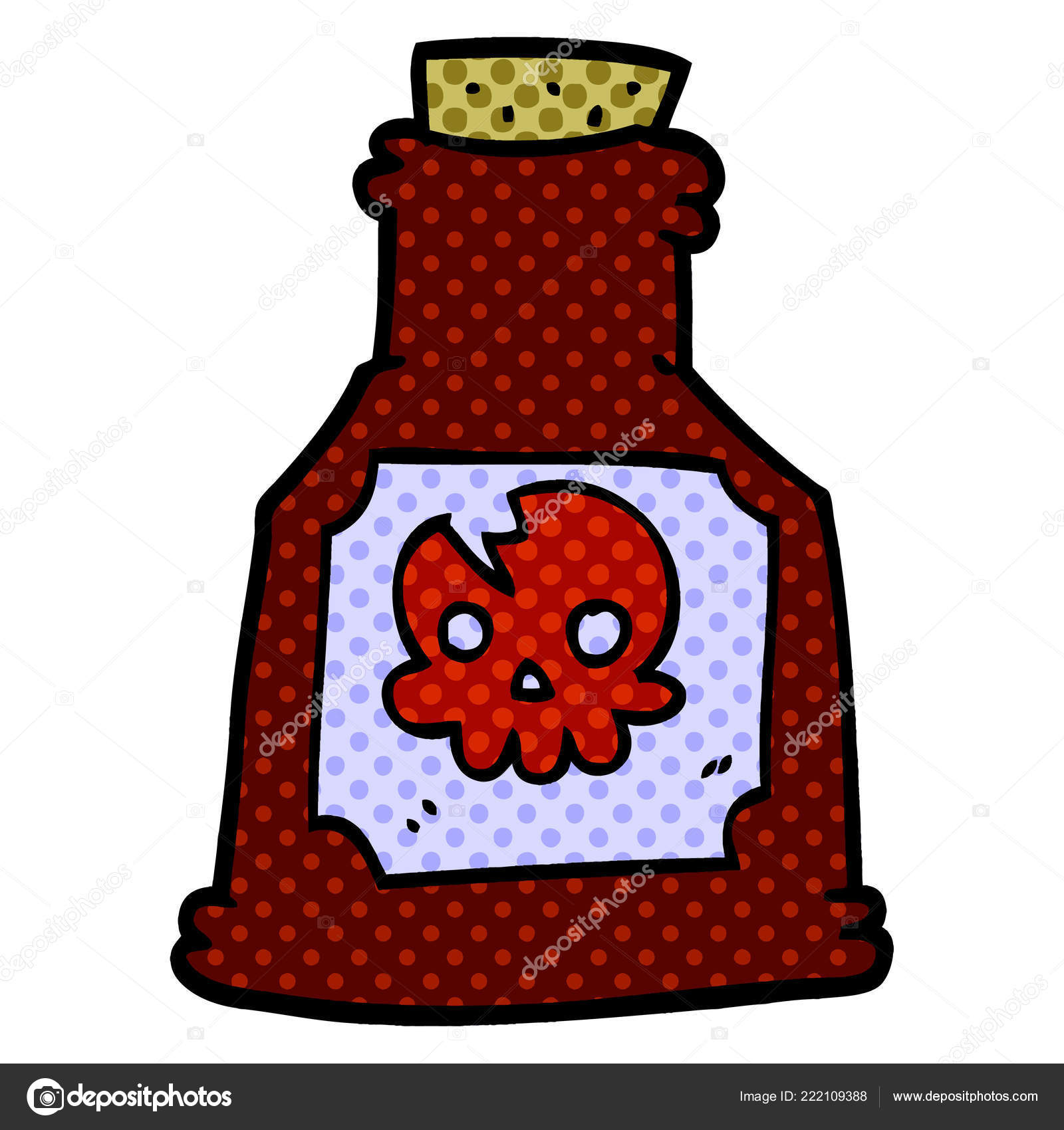 Cartoon Doodle Poison Bottle Stock Vector Image by ©lineartestpilot ...