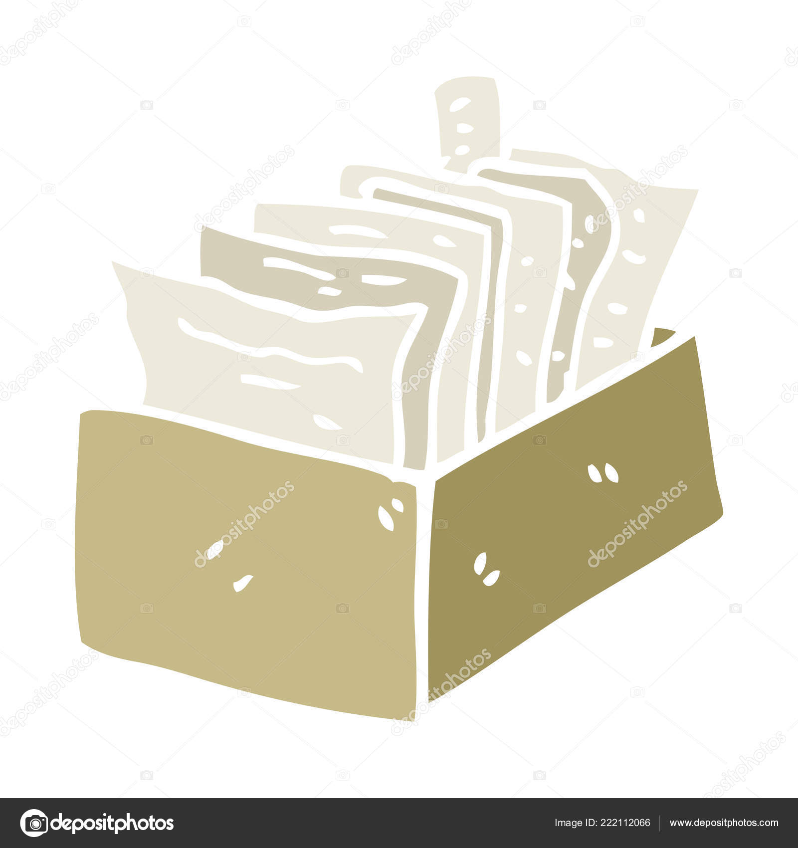 Cartoon Doodle Box Files Stock Vector by ©lineartestpilot 222112066