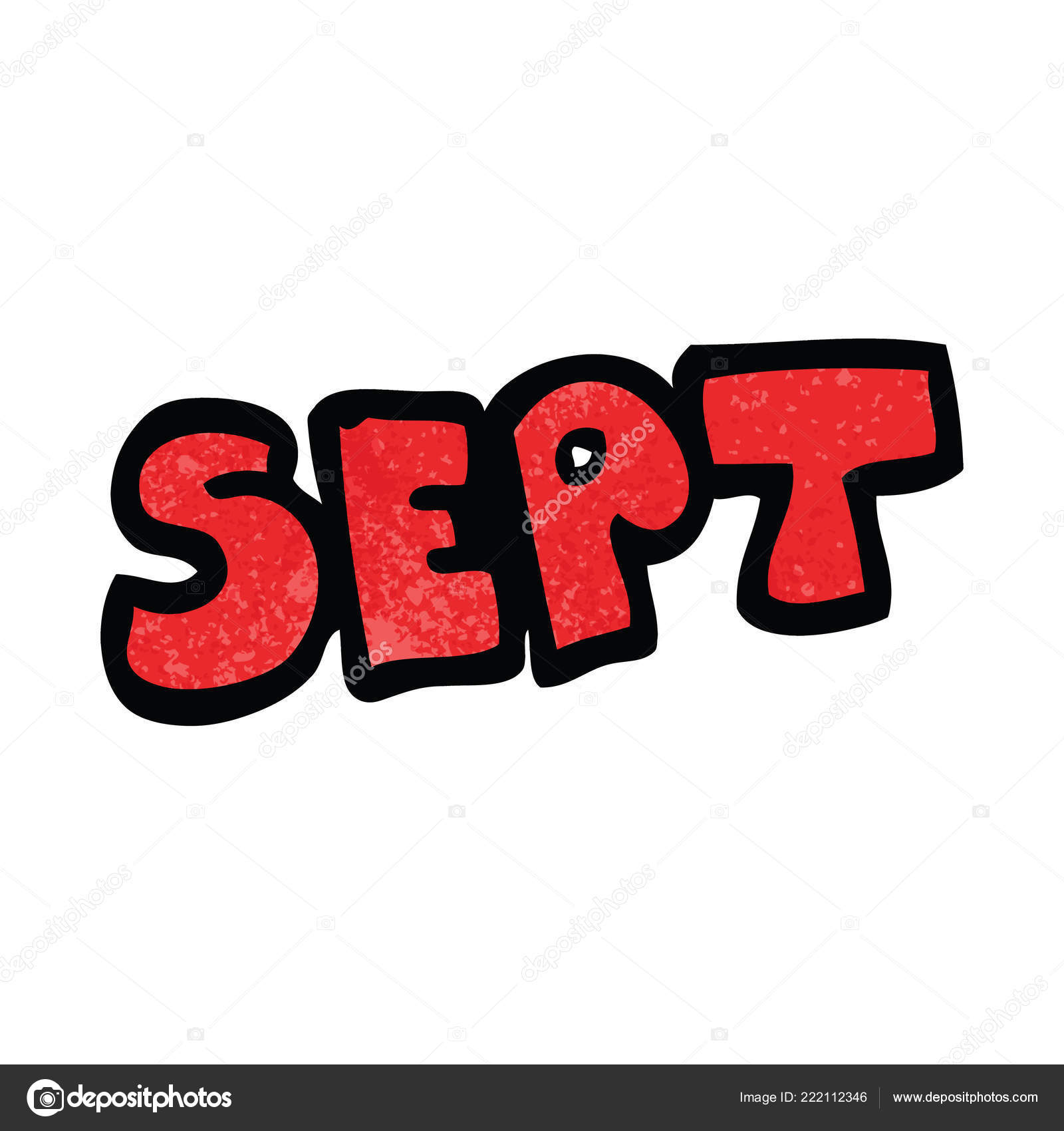 Cartoon Doodle Month September Stock Vector Image by ©lineartestpilot ...