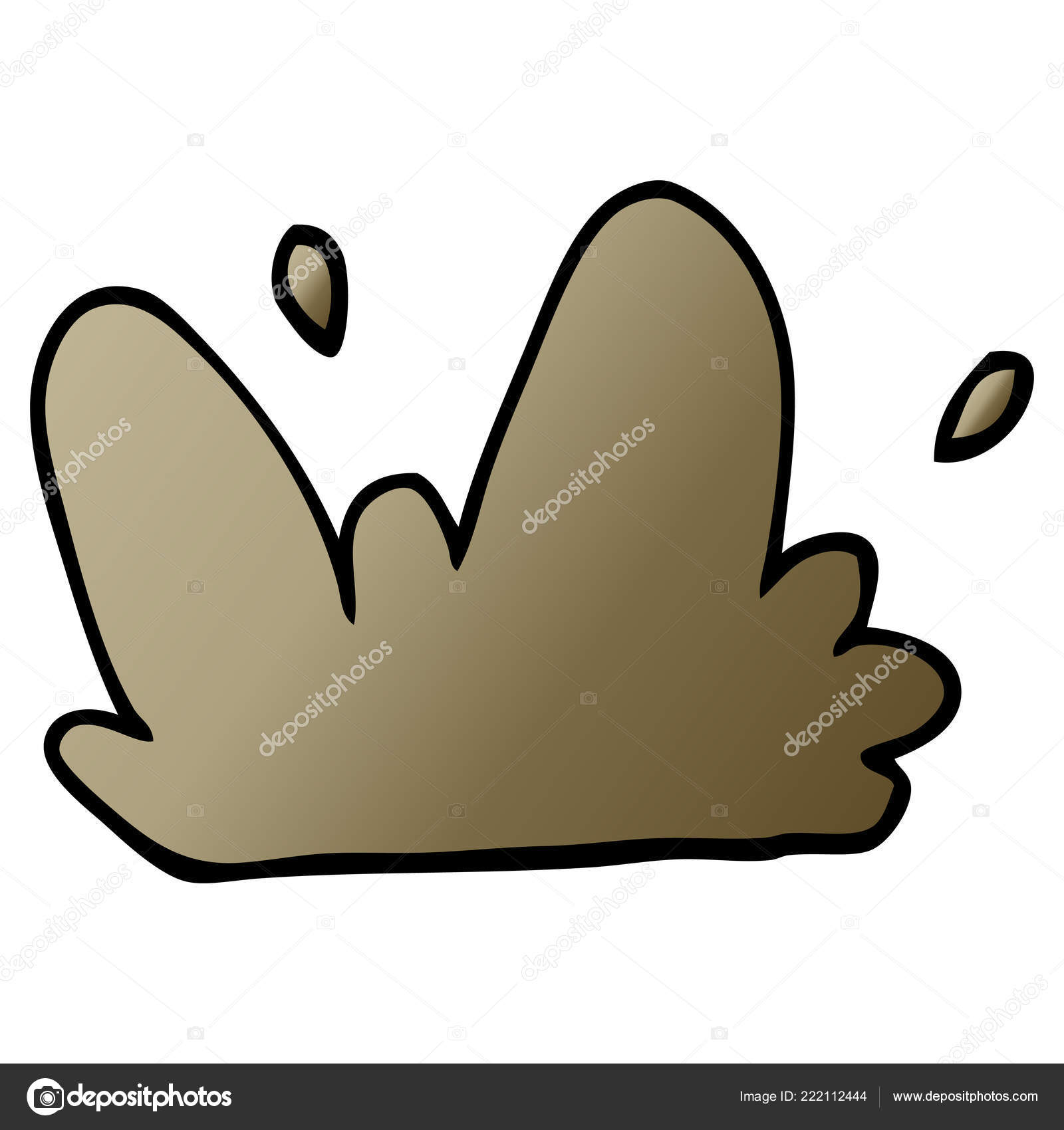 Cartoon Doodle Mud Splat Stock Illustration by ©lineartestpilot #222112444