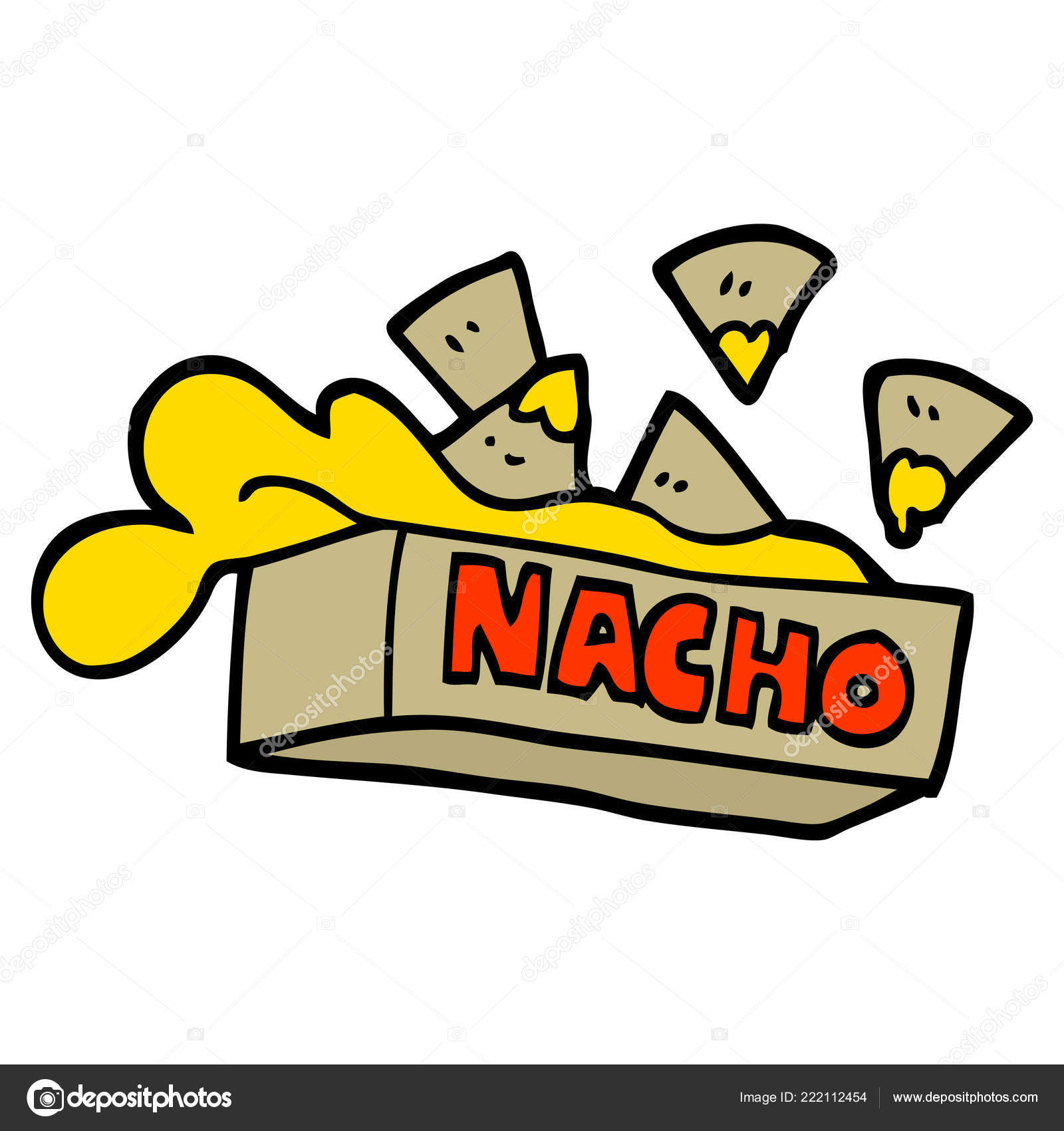 Cartoon Nacho Chip