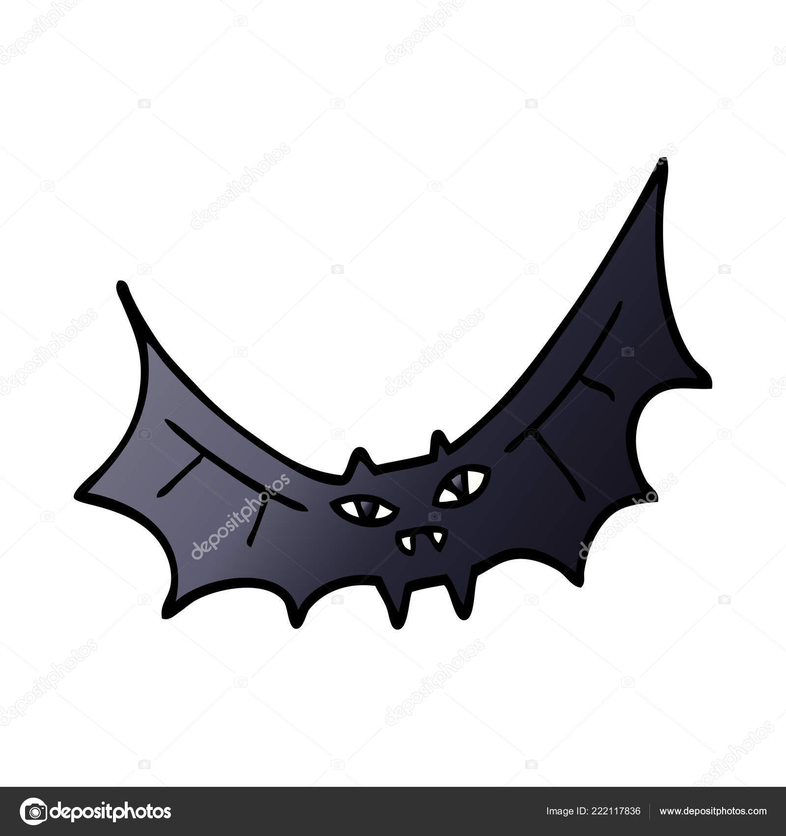 Cartoon Doodle Bat White Stock Vector by ©lineartestpilot 222117836