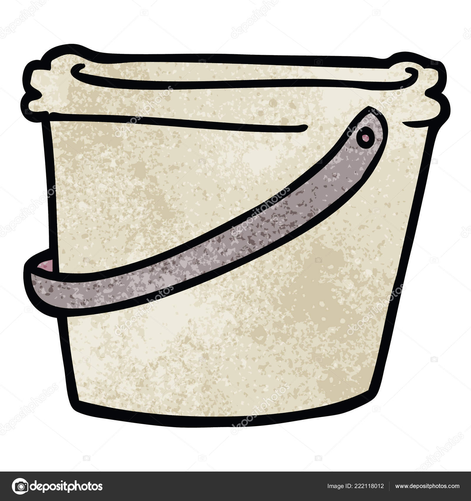 Cartoon Doodle Bucket White Background Stock Vector Image by ...