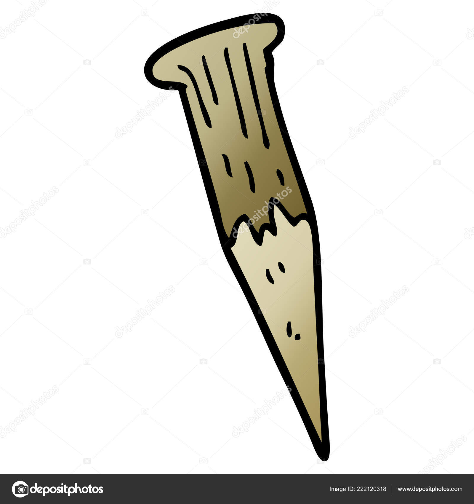 Cartoon Doodle Wooden Stake Stock Vector Image by ©lineartestpilot ...