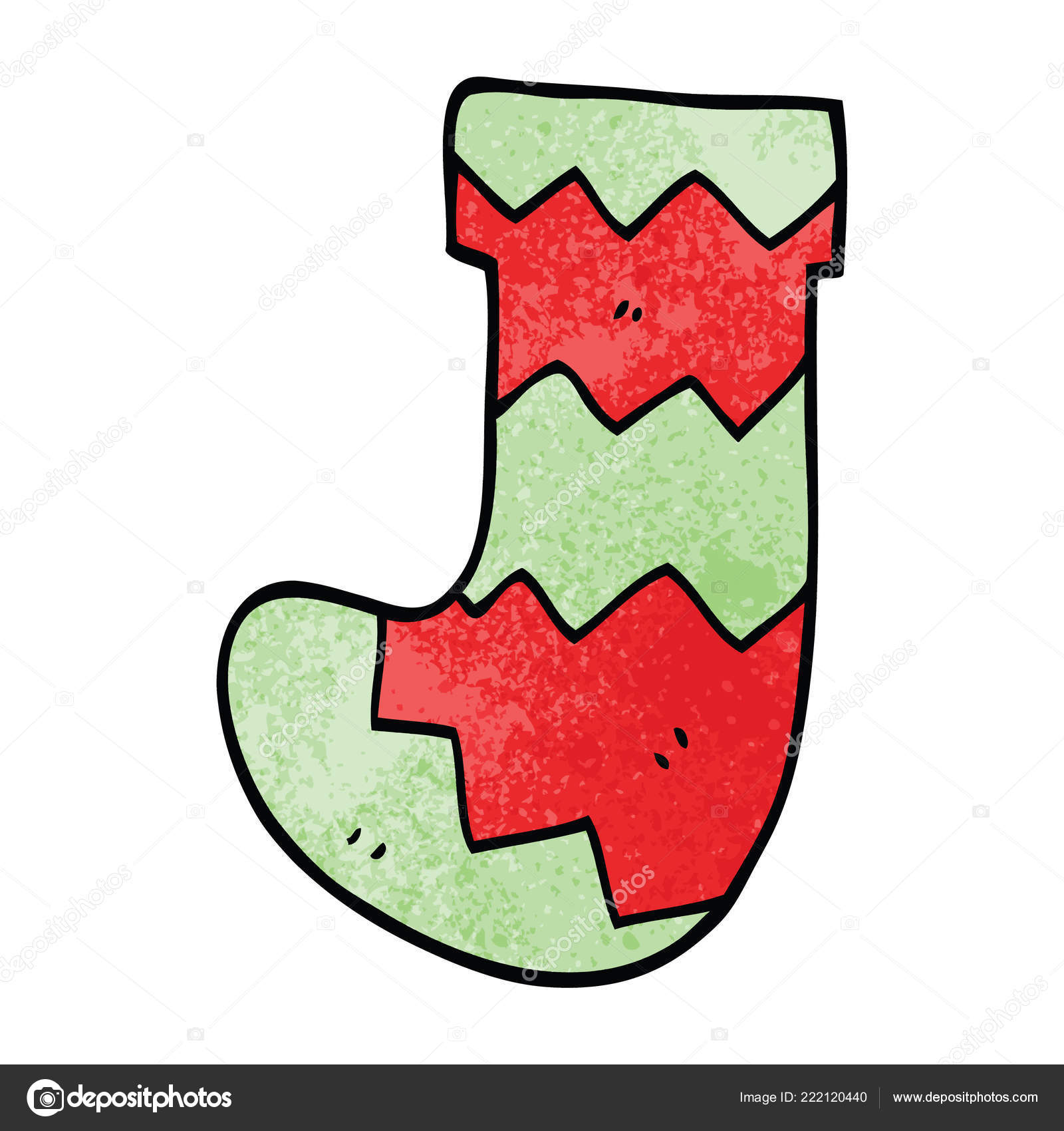 Cartoon Doodle Christmas Stocking Stock Vector by ©lineartestpilot ...