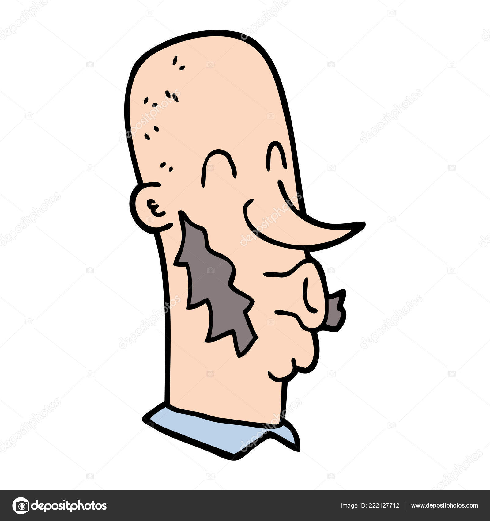 Cartoon Doodle Man Side Burns Stock Vector Image by ©lineartestpilot ...