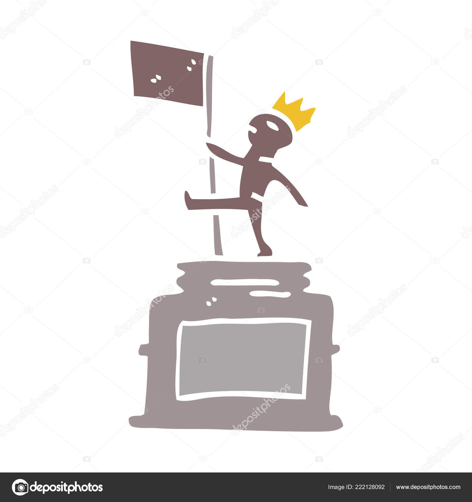 Estátua Monumento Doodle Desenhos Animados Vetor de ©lineartestpilot ...