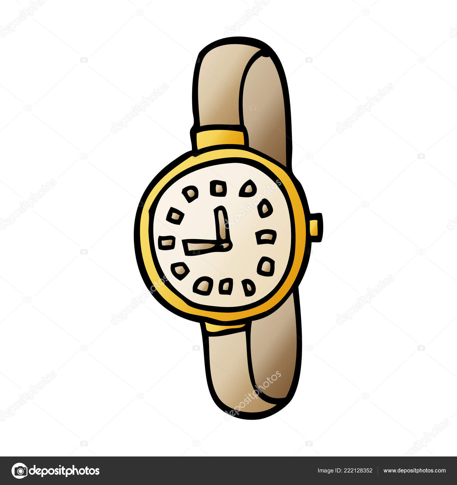 Cartoon Doodle Wrist Watch Stock Vector Image by ©lineartestpilot ...