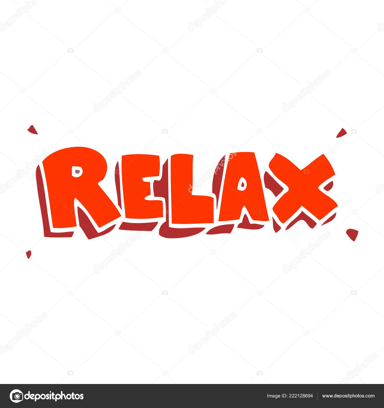 Cartoon Doodle Relax Symbol Stock Vector Image by ©lineartestpilot ...