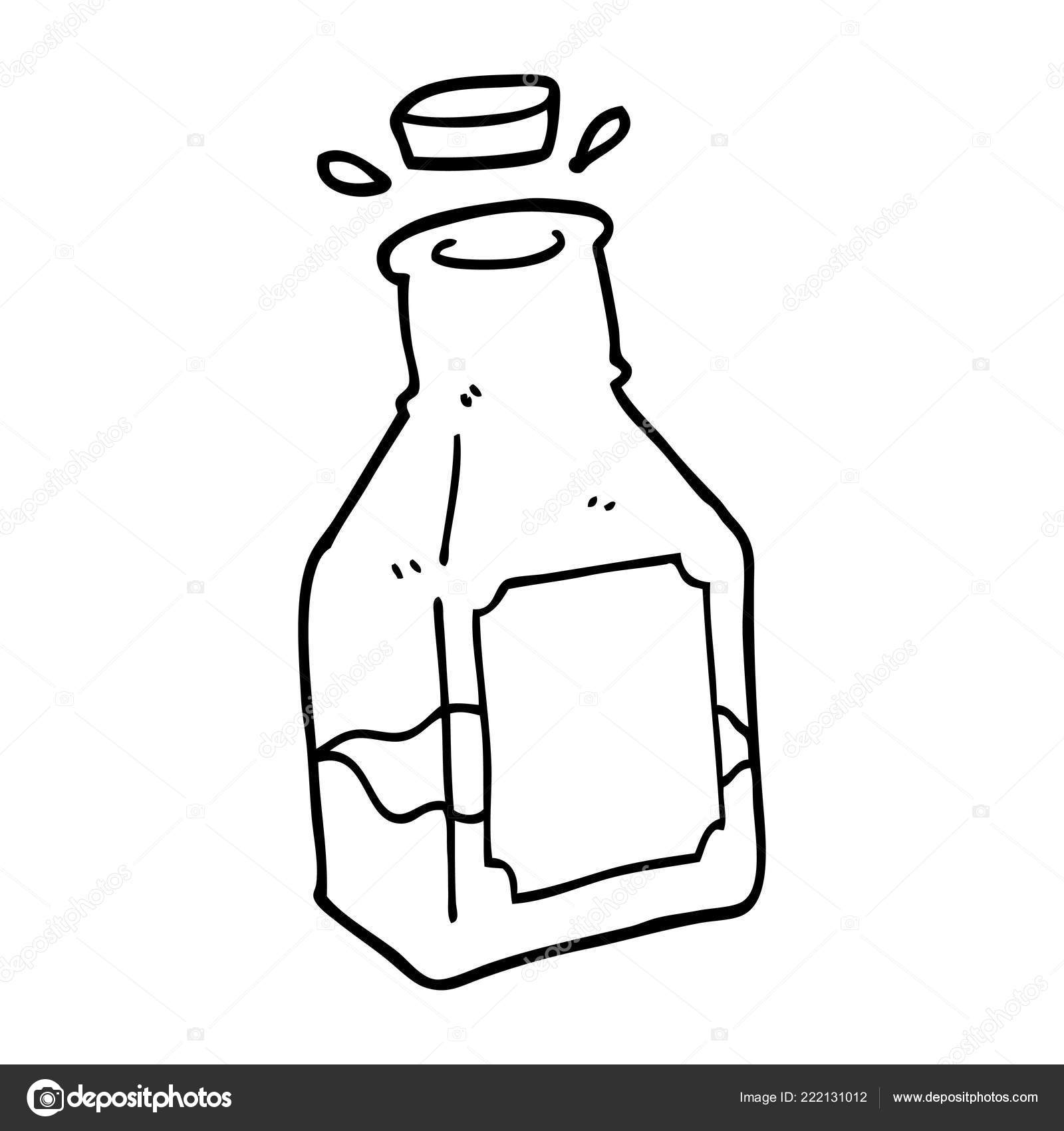 Line Drawing Cartoon Drink Decanter Stock Vector by ©lineartestpilot ...