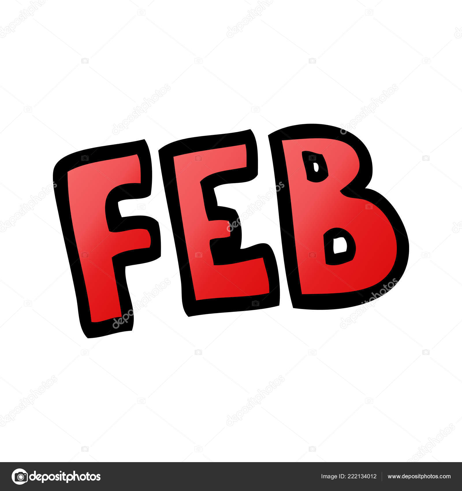 Cartoon Doodle Month February Stock Vector Image by ©lineartestpilot ...