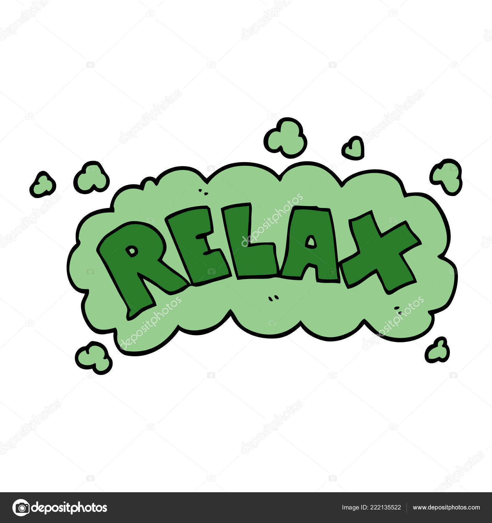 Cartoon Doodle Relax Symbol Stock Vector by ©lineartestpilot 222135522