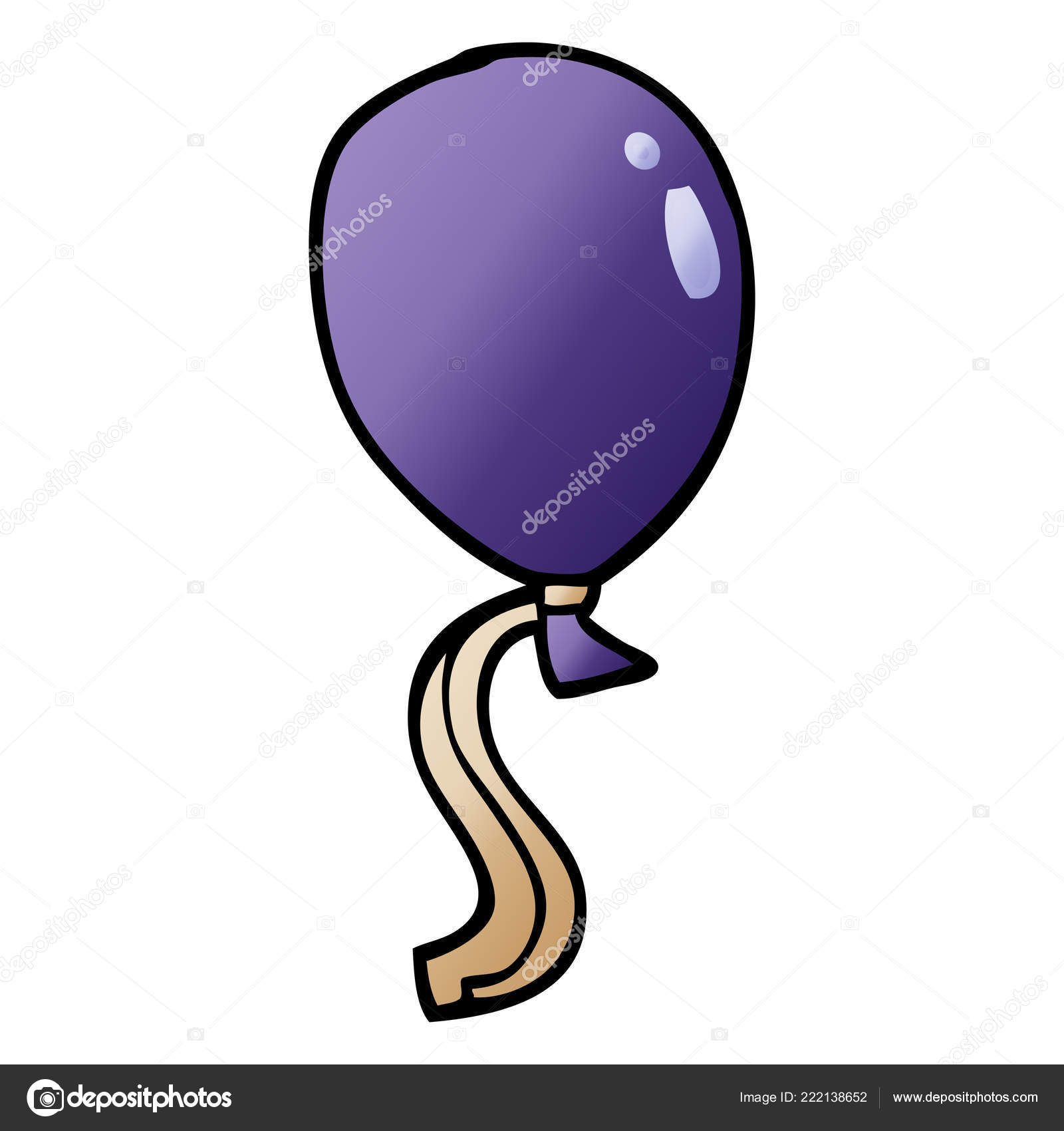 Cartoon Doodle Balloon String Stock Vector Image by ©lineartestpilot ...