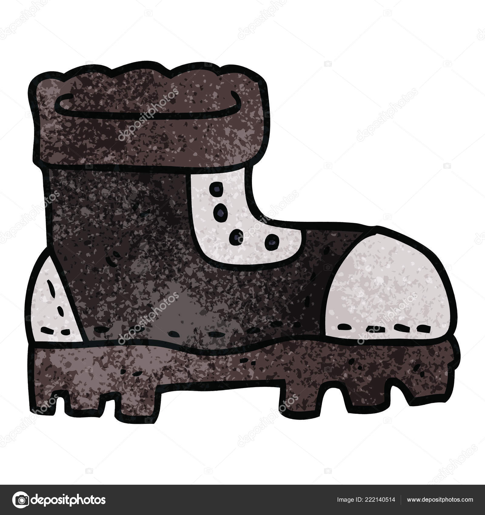 Cartoon Doodle Work Boot Stock Vector by ©lineartestpilot #222140514