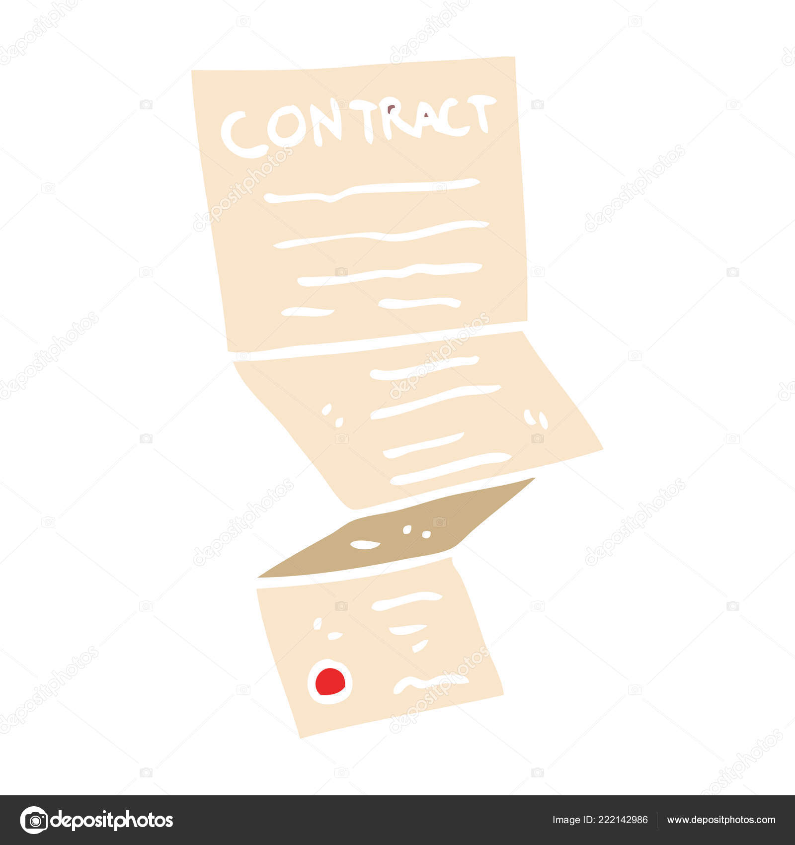 Cartoon Doodle Complicated Contract Stock Vector Image by ...