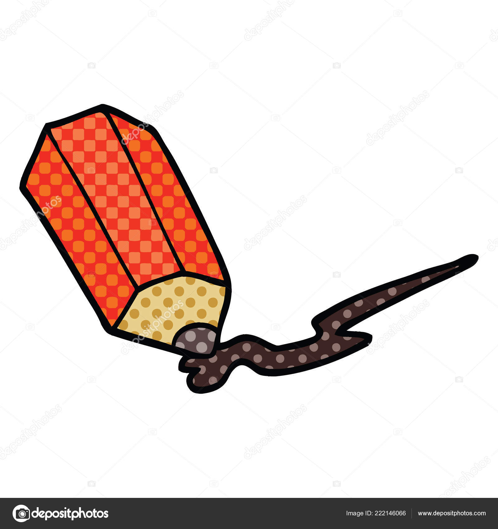 Comic Book Style Cartoon Pencil Stock Vector by ©lineartestpilot 222146066