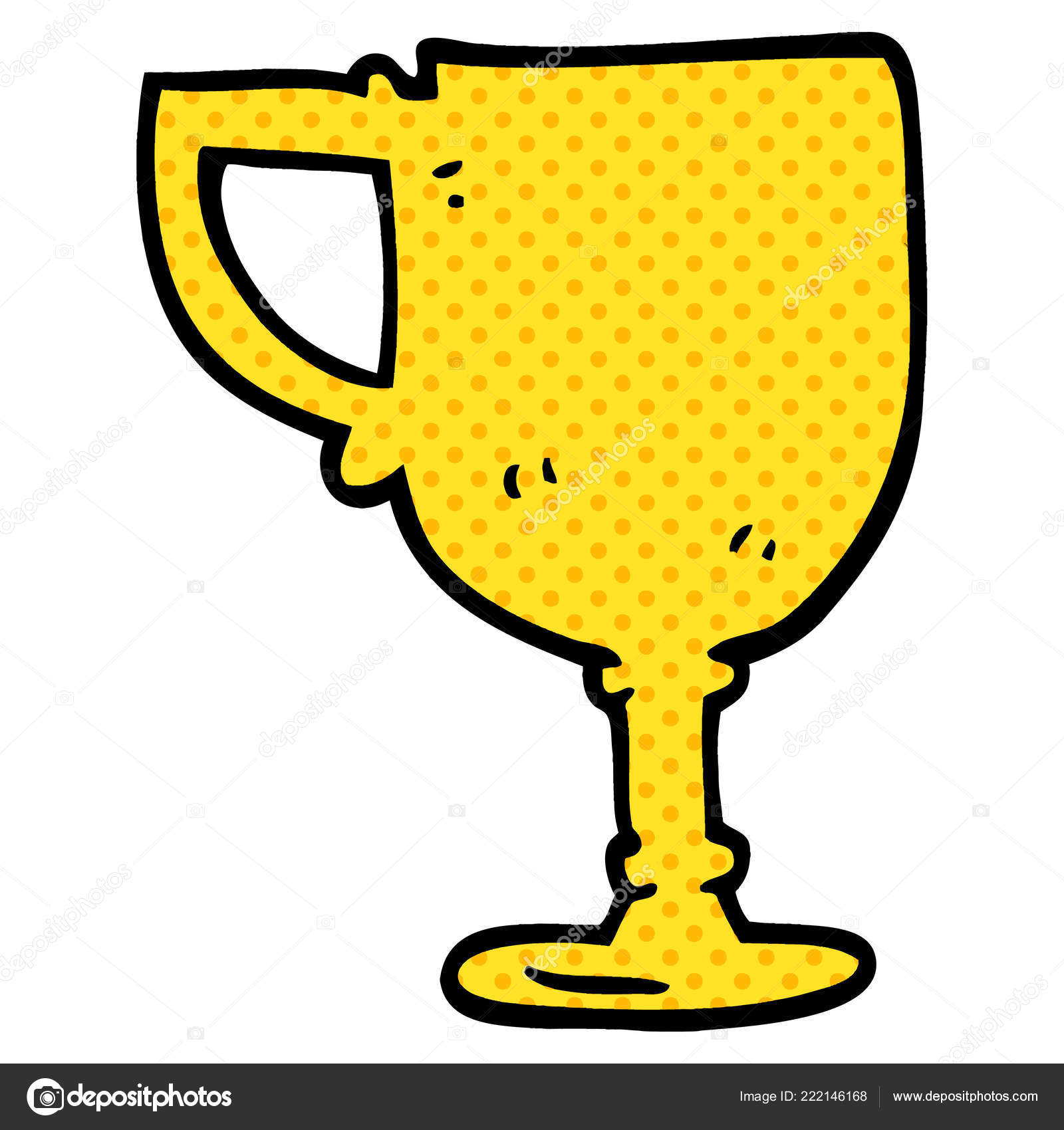 Cartoon Doodle Gold Cup Stock Vector Image by ©lineartestpilot #222146168