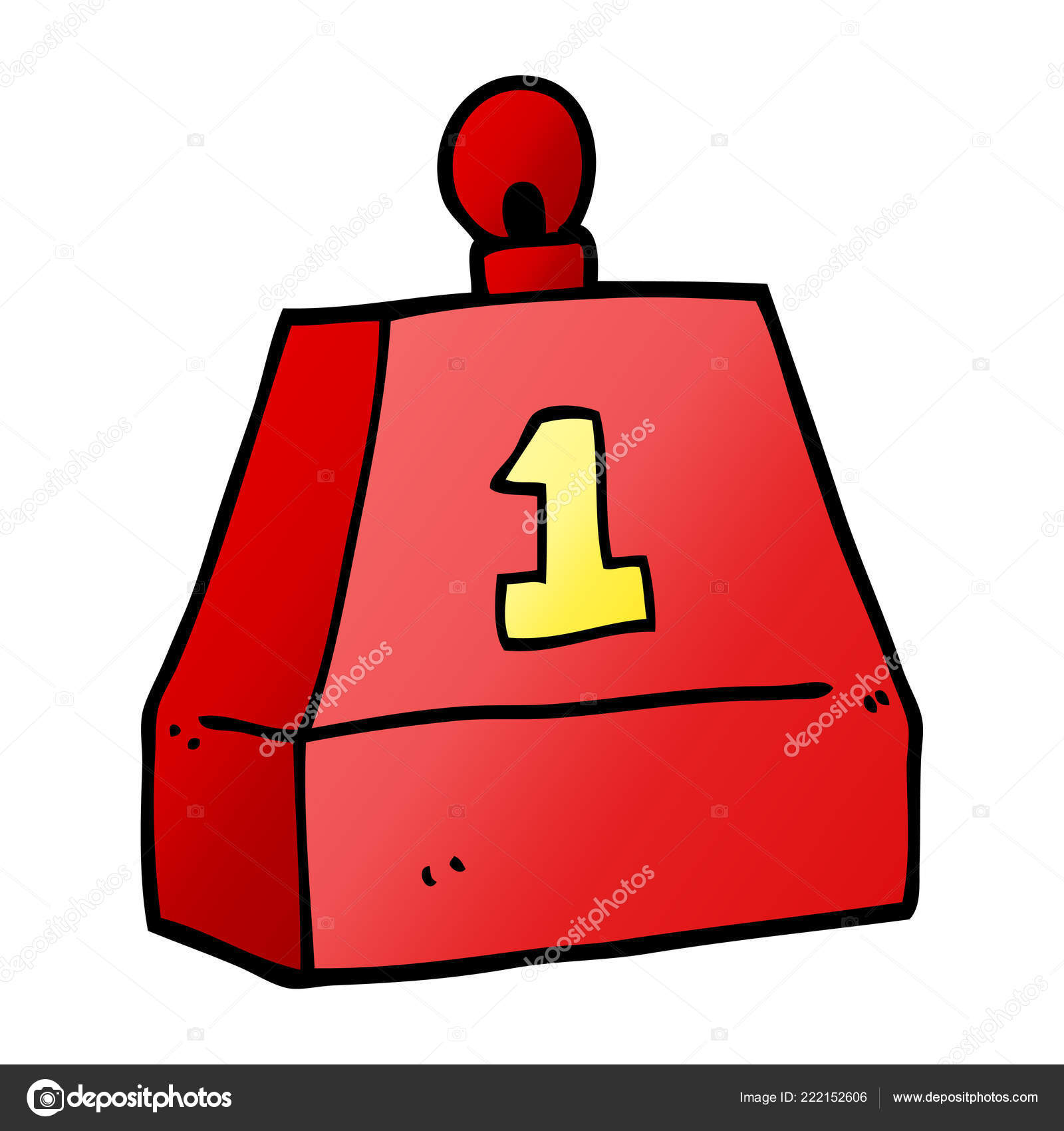 Cartoon Doodle One Ton Stock Vector by ©lineartestpilot 222152606