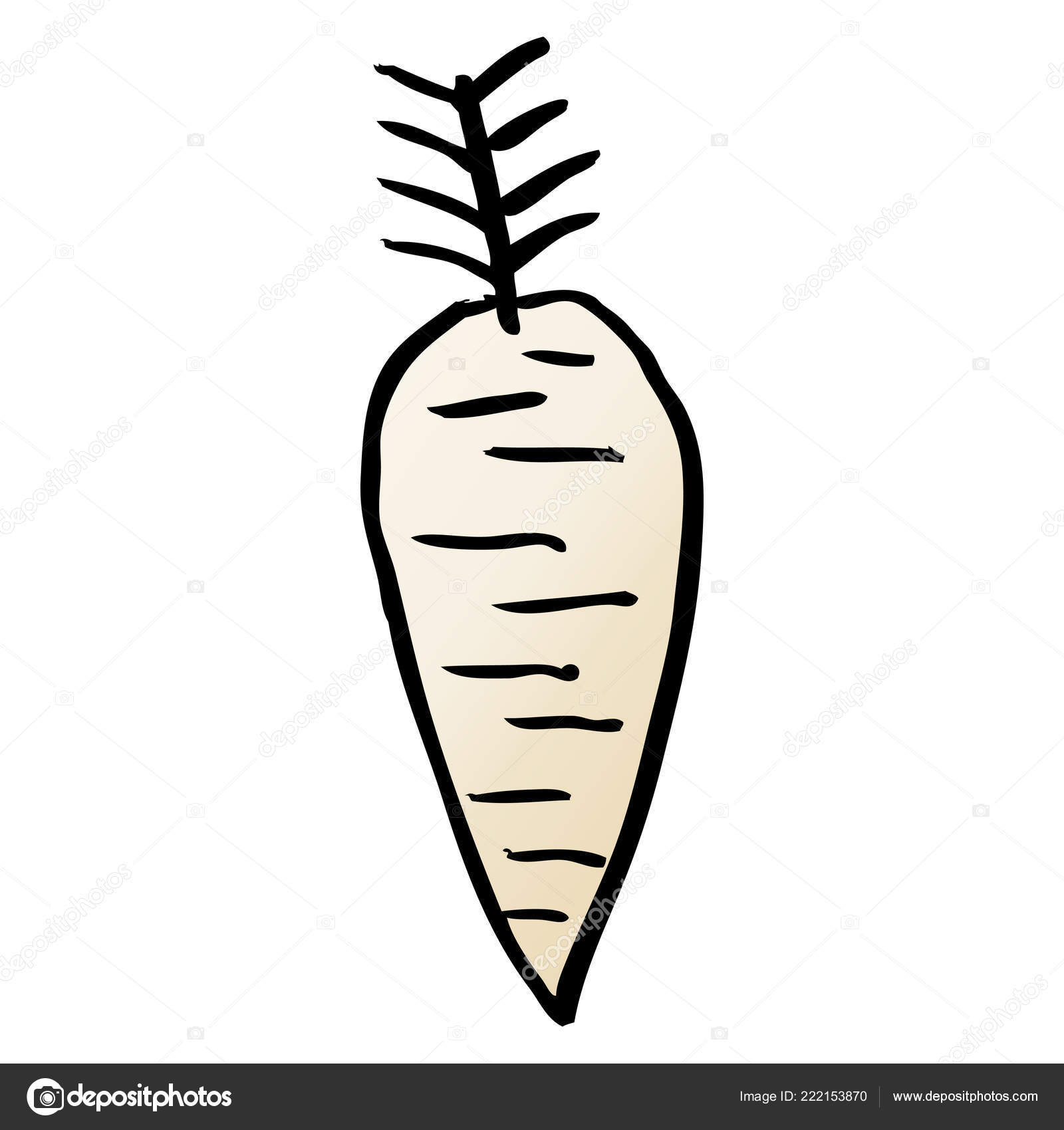 Cartoon Doodle Root Vegetable Stock Vector by ©lineartestpilot 222153870