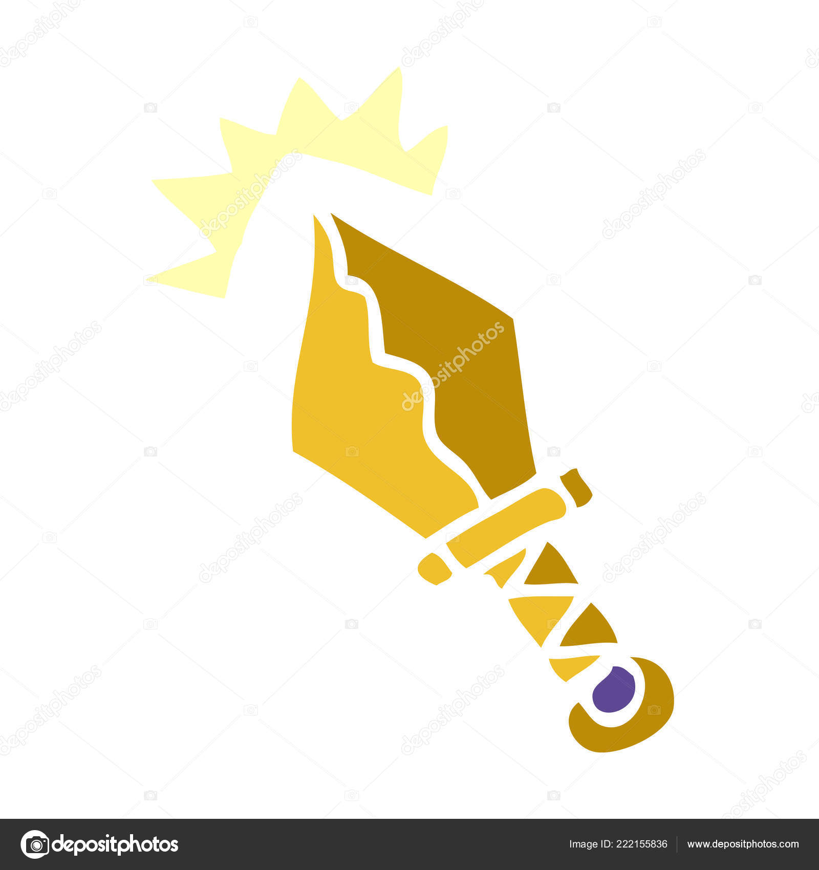 Cartoon Doodle Small Magical Dagger Stock Vector Image by ...