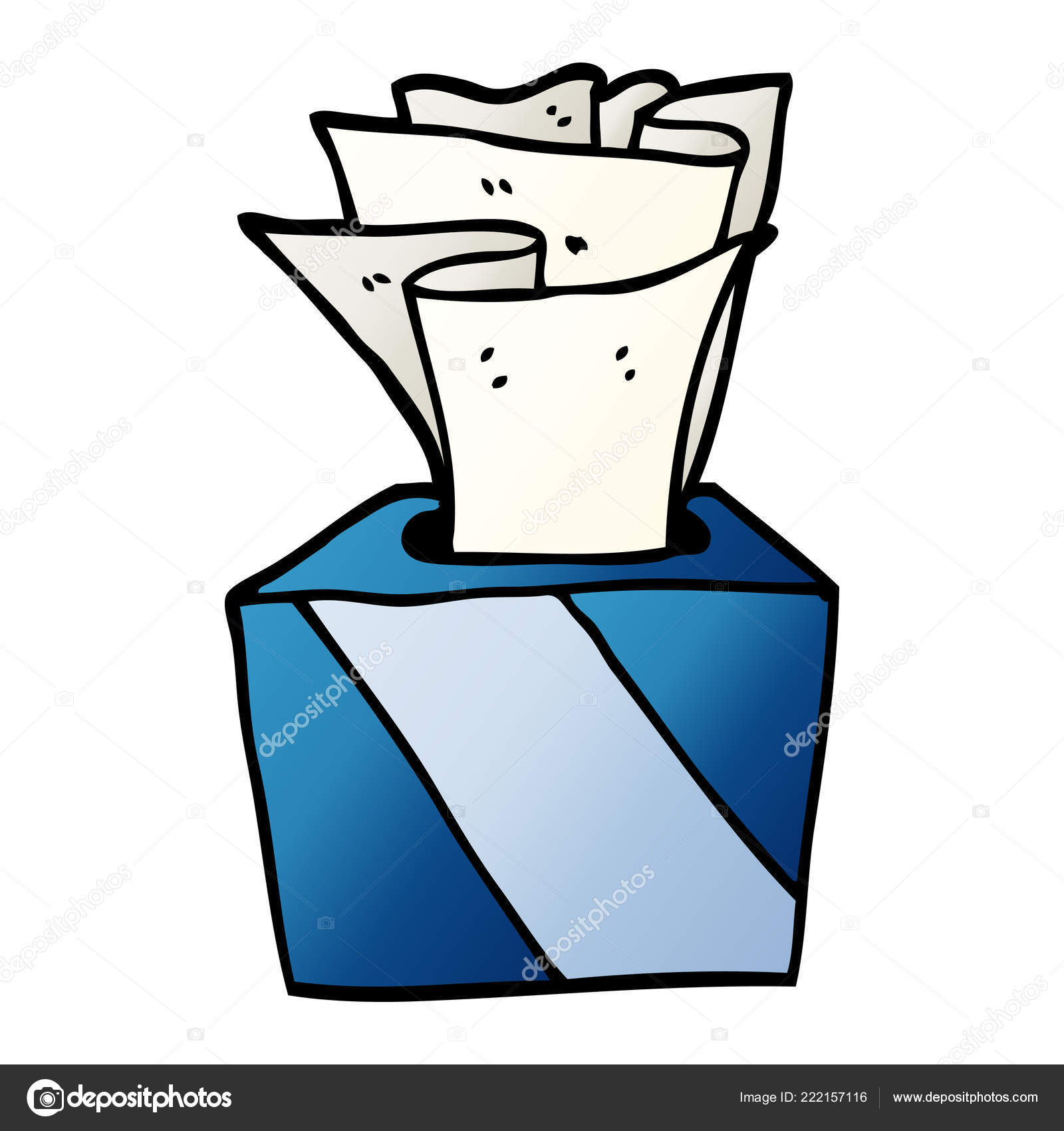 Cartoon Doodle Box Tissues Stock Vector by ©lineartestpilot 222157116