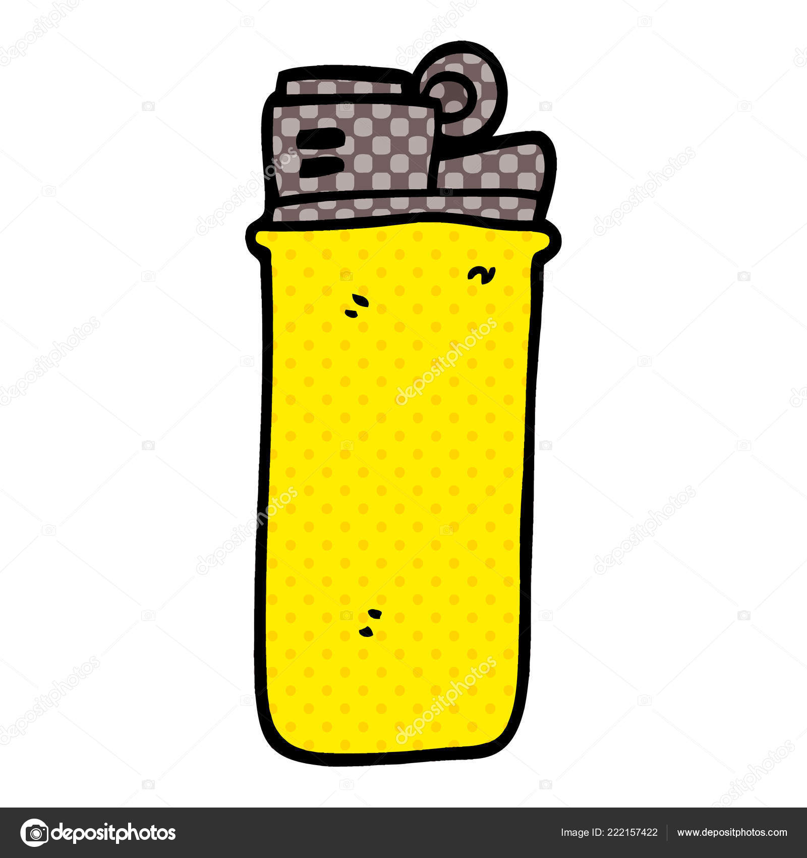 Cartoon Doodle Disposable Lighter Stock Vector Image by ...