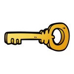 Cartoon old key Stock Vector Image by ©lineartestpilot #13576722