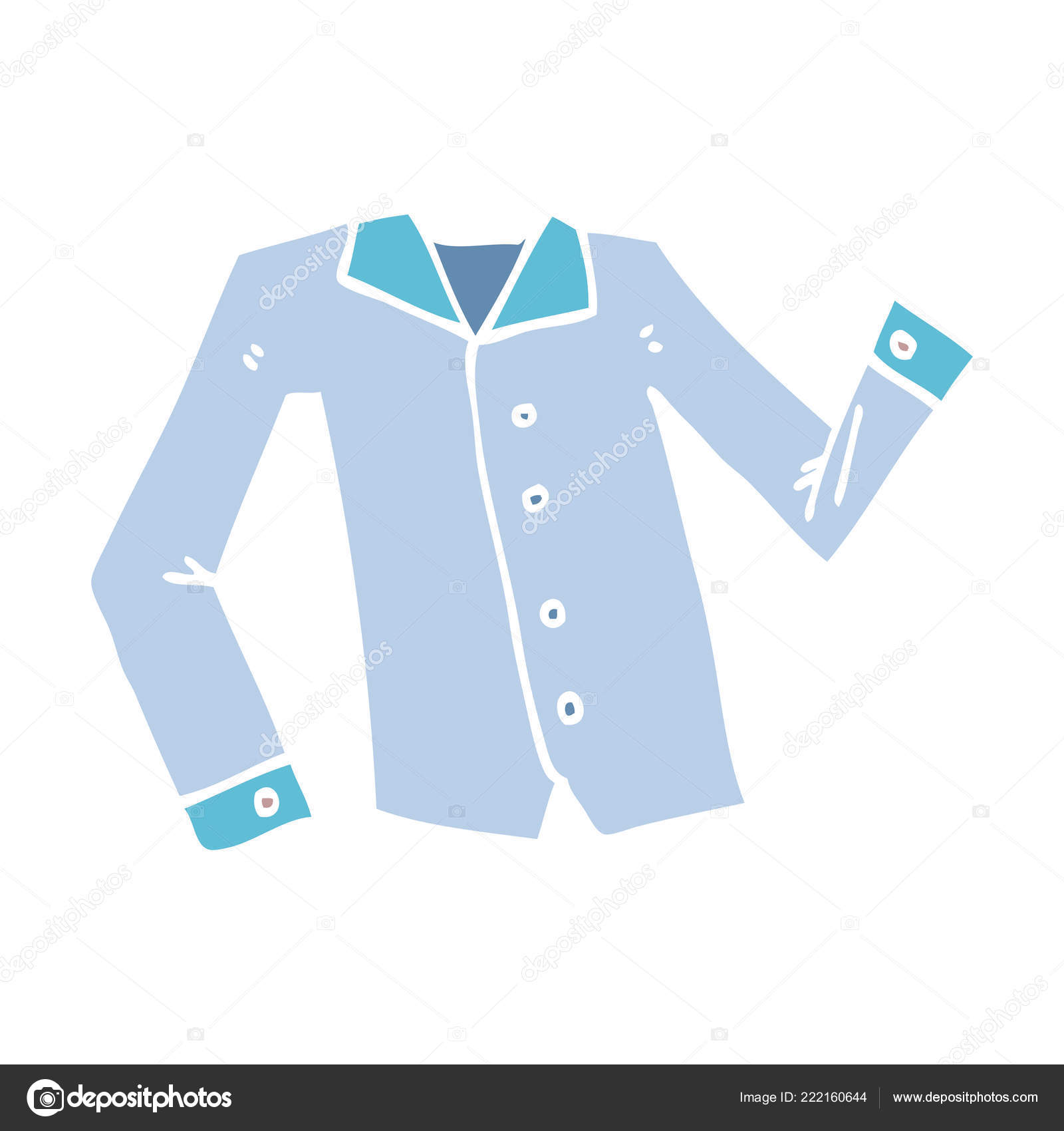 Cartoon Doodle Work Shirt Stock Vector by ©lineartestpilot 222160644