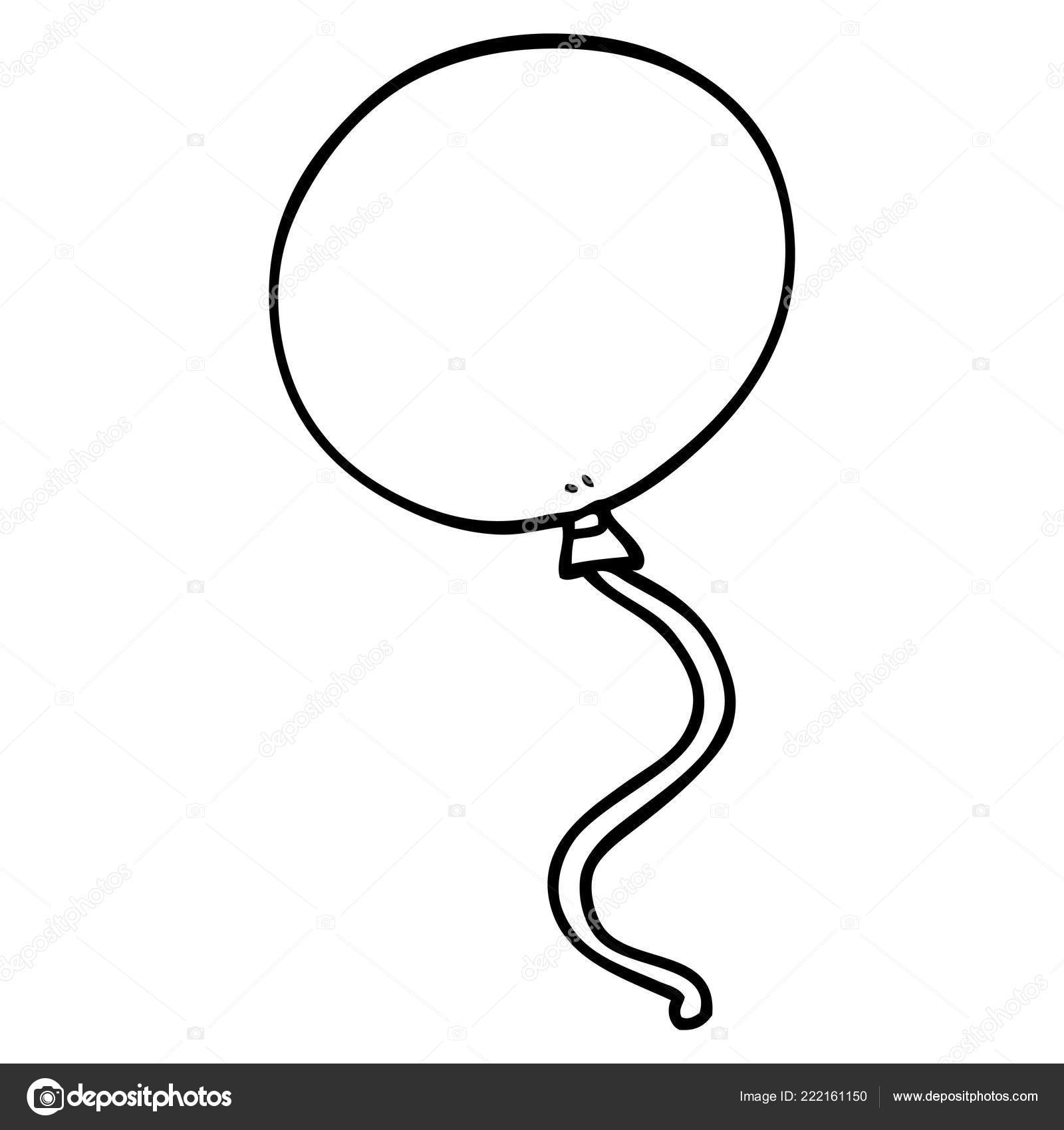Line Drawing Cartoon Balloon Stock Vector Image by ©lineartestpilot ...