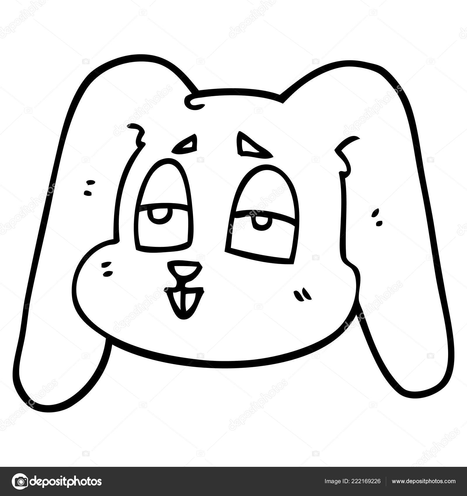 Line Drawing Cartoon Bunny Rabbit Stock Vector by ©lineartestpilot ...
