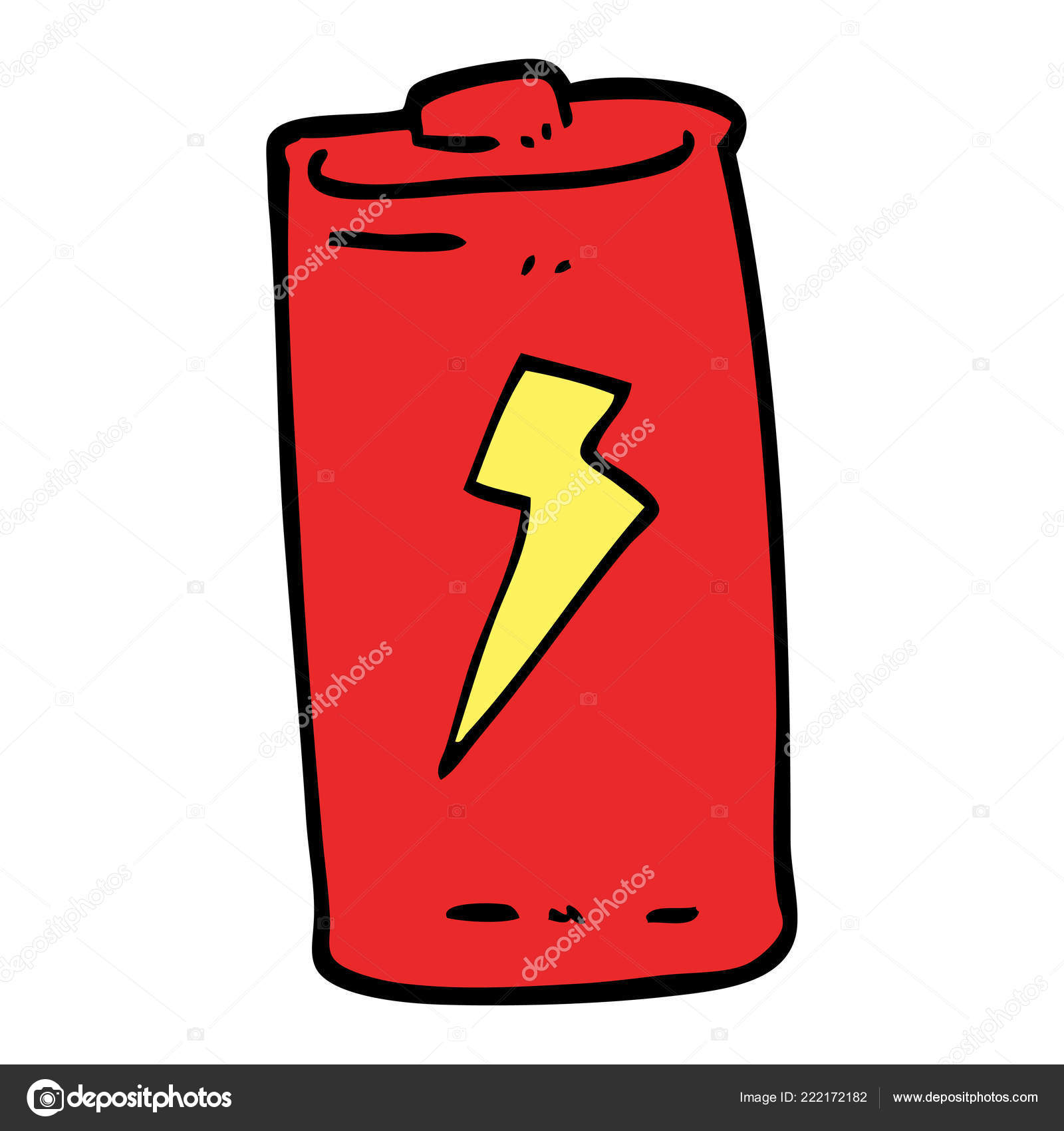 Hand Drawn Doodle Style Cartoon Battery Stock Vector by ...