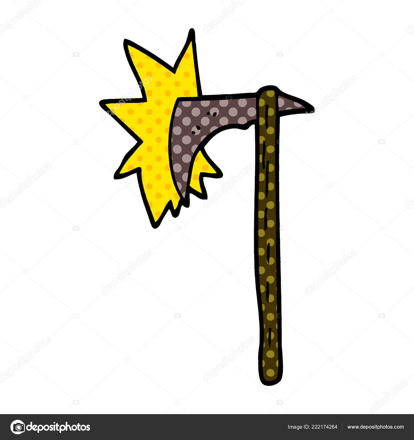 Cartoon Doodle Viking Axe Stock Vector by ©lineartestpilot 222174264