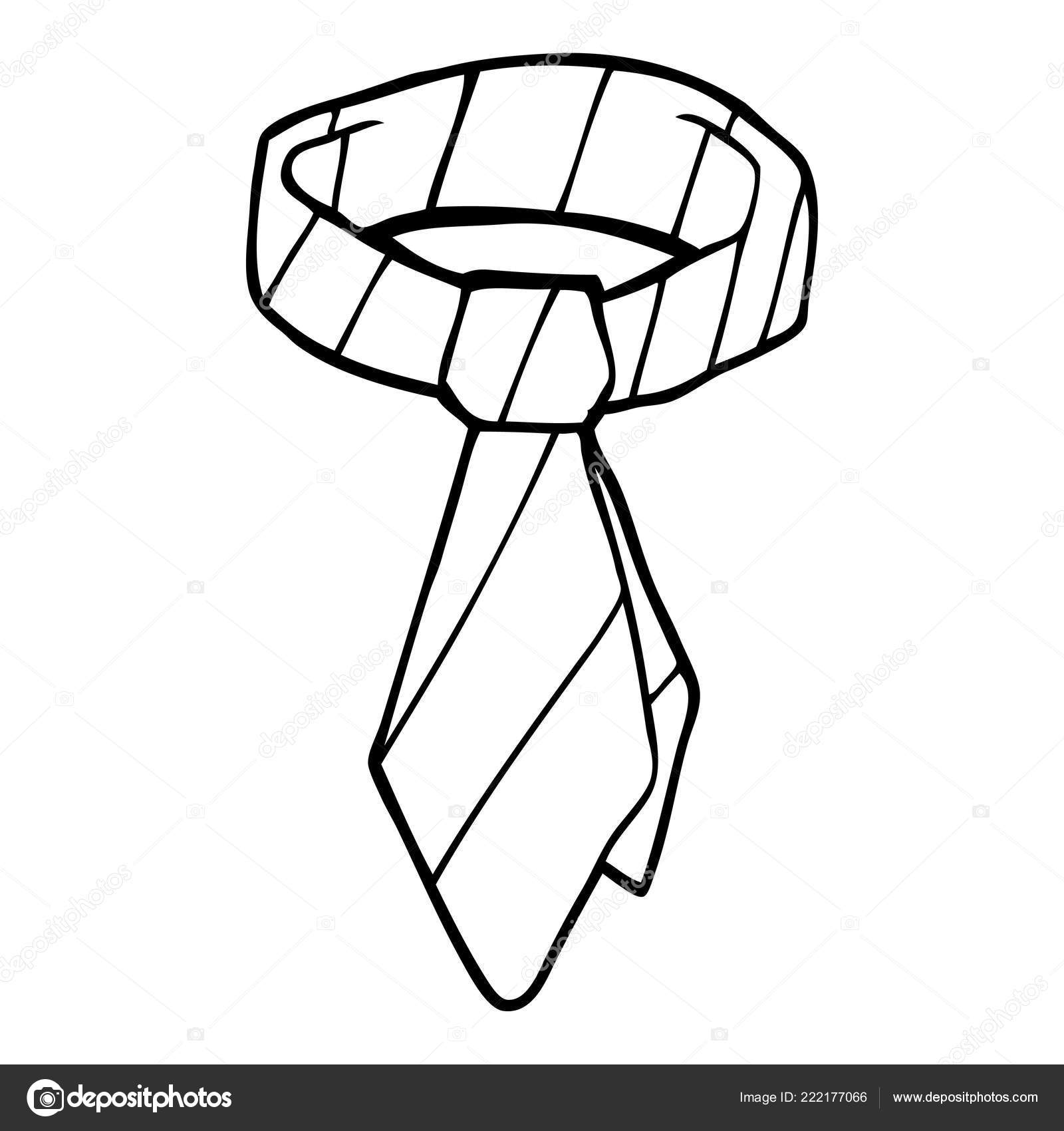 Tie Black And White Cartoon
