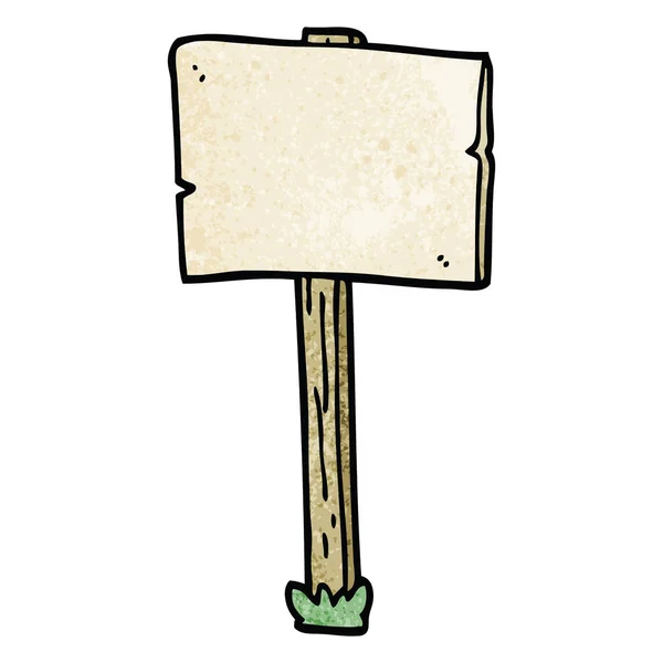 Cartoon blank road sign — Stock Vector © lineartestpilot #21168943