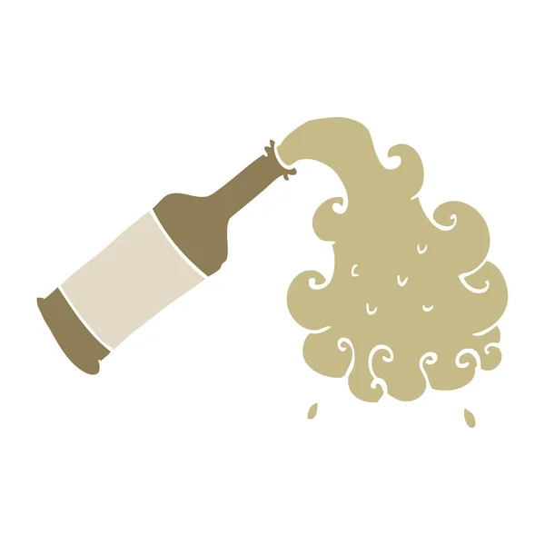 Wine bottle pouring drawing | Cartoon wine bottle pouring — Stock ...