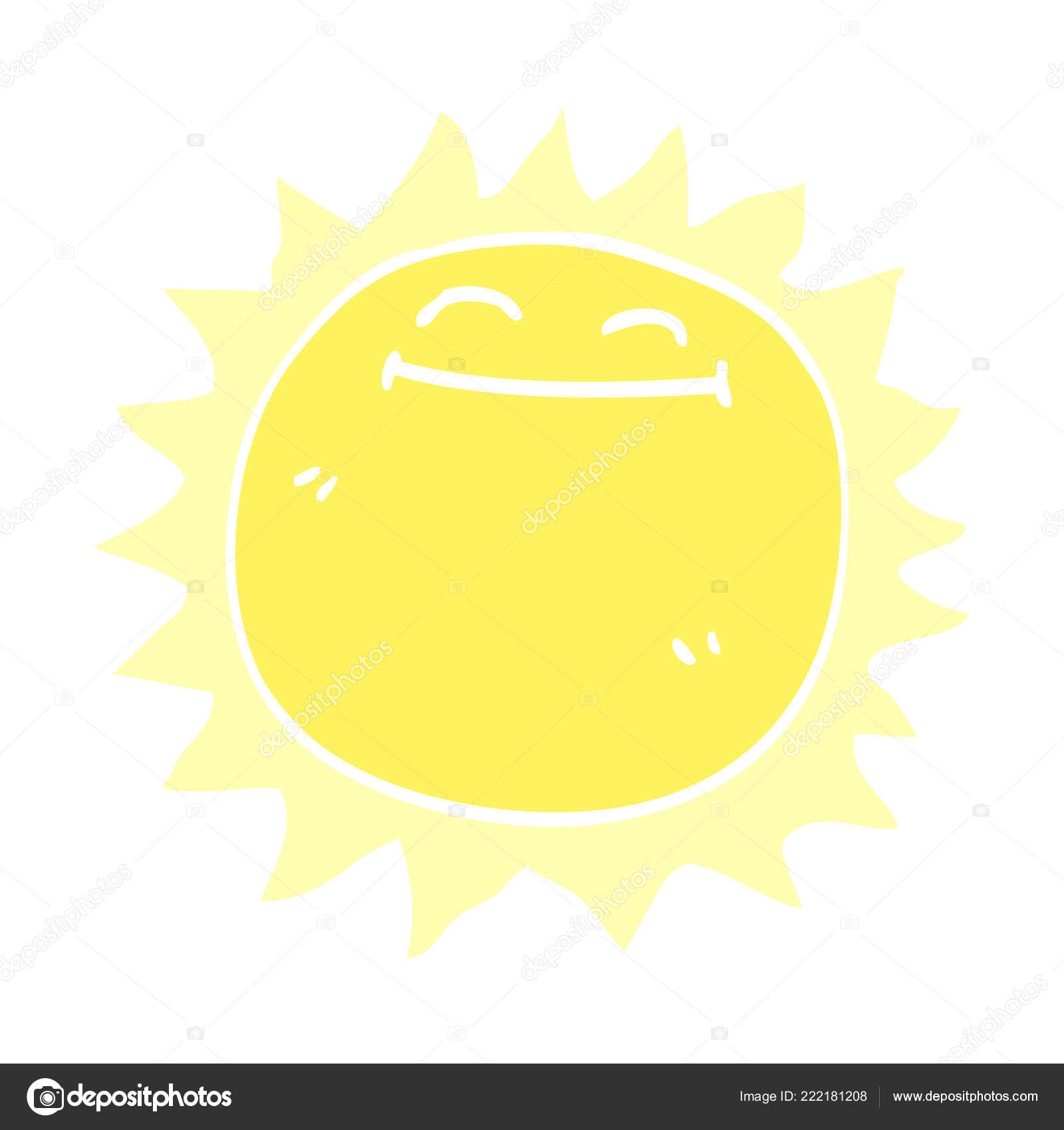 Cartoon Doodle Shining Sun Stock Vector by ©lineartestpilot 222181208