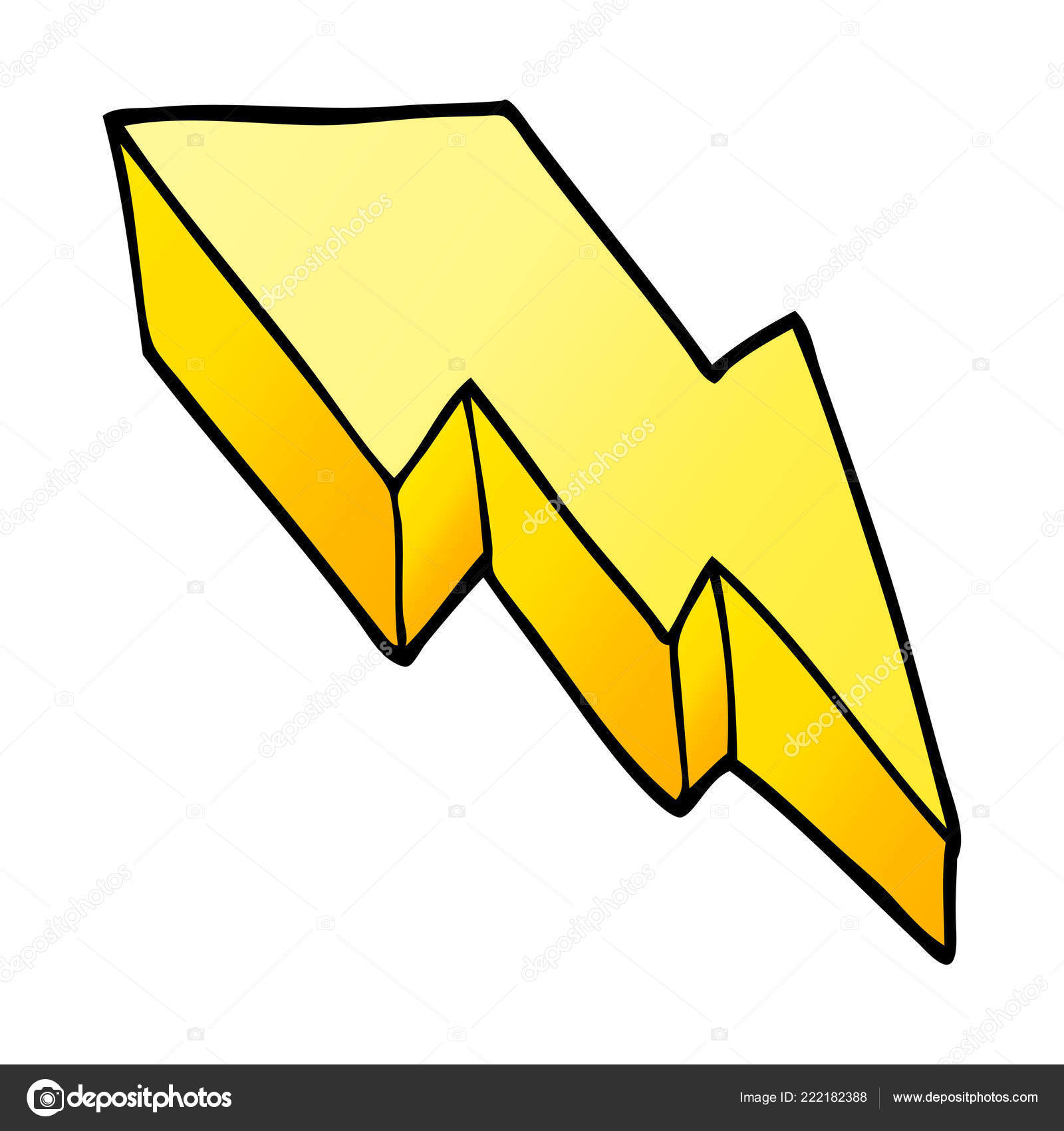 Cartoon Doodle Dekorativer Blitz Stock-Vektorbild von ©lineartestpilot ...