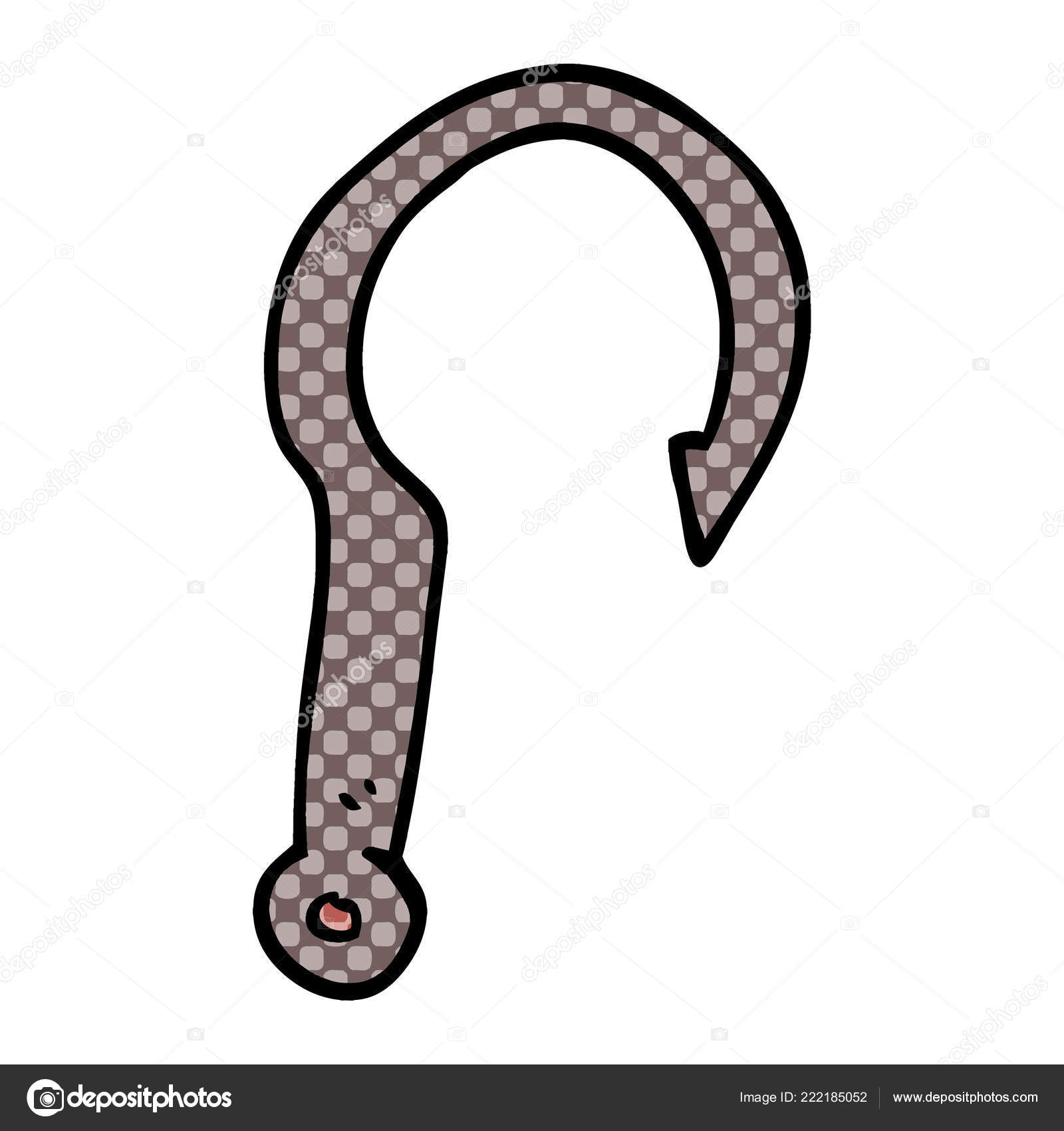 Cartoon Doodle Fish Hook Stock Illustration by ©lineartestpilot #222185052