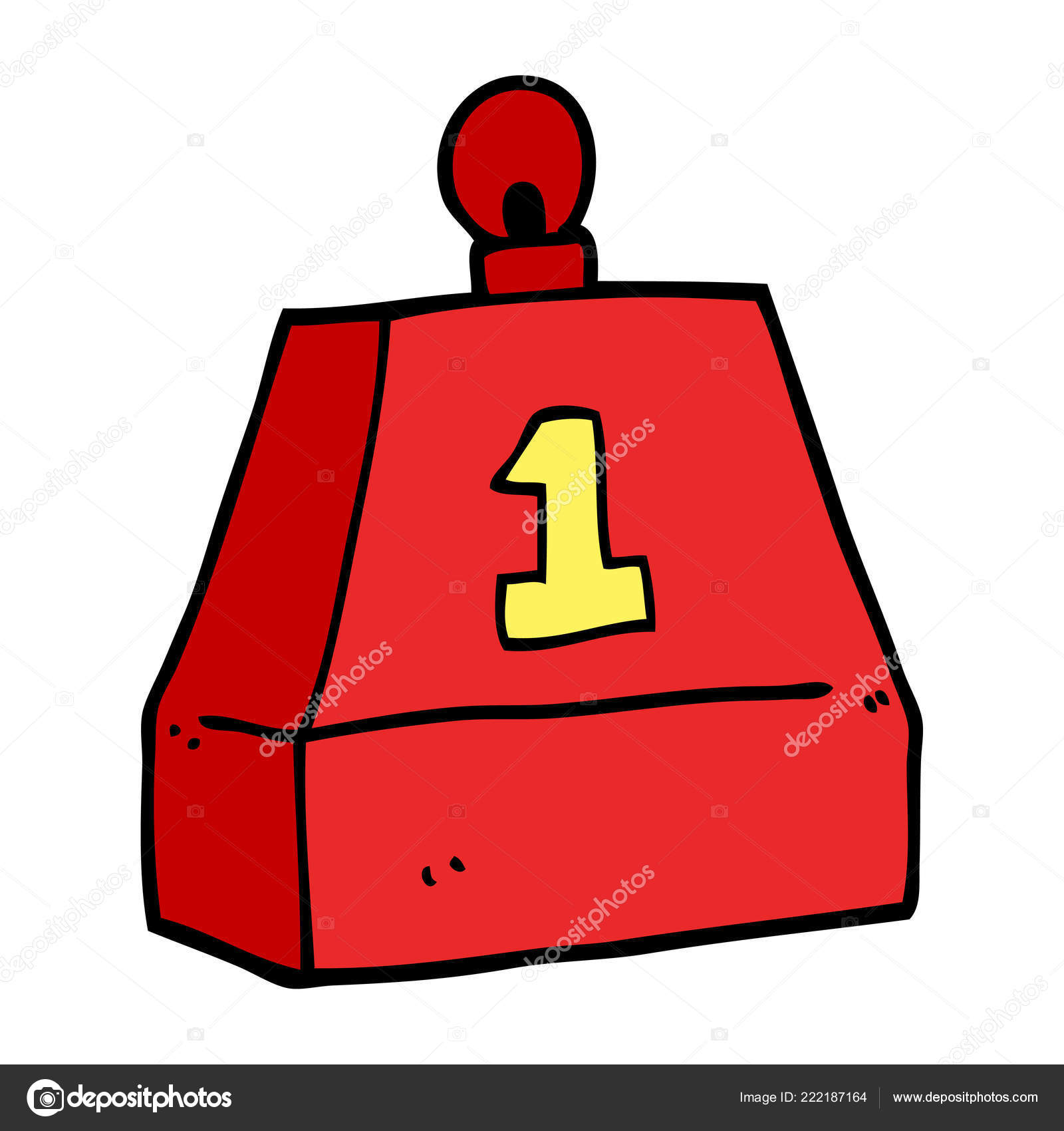 Cartoon Doodle One Ton Stock Illustration by ©lineartestpilot #222187164