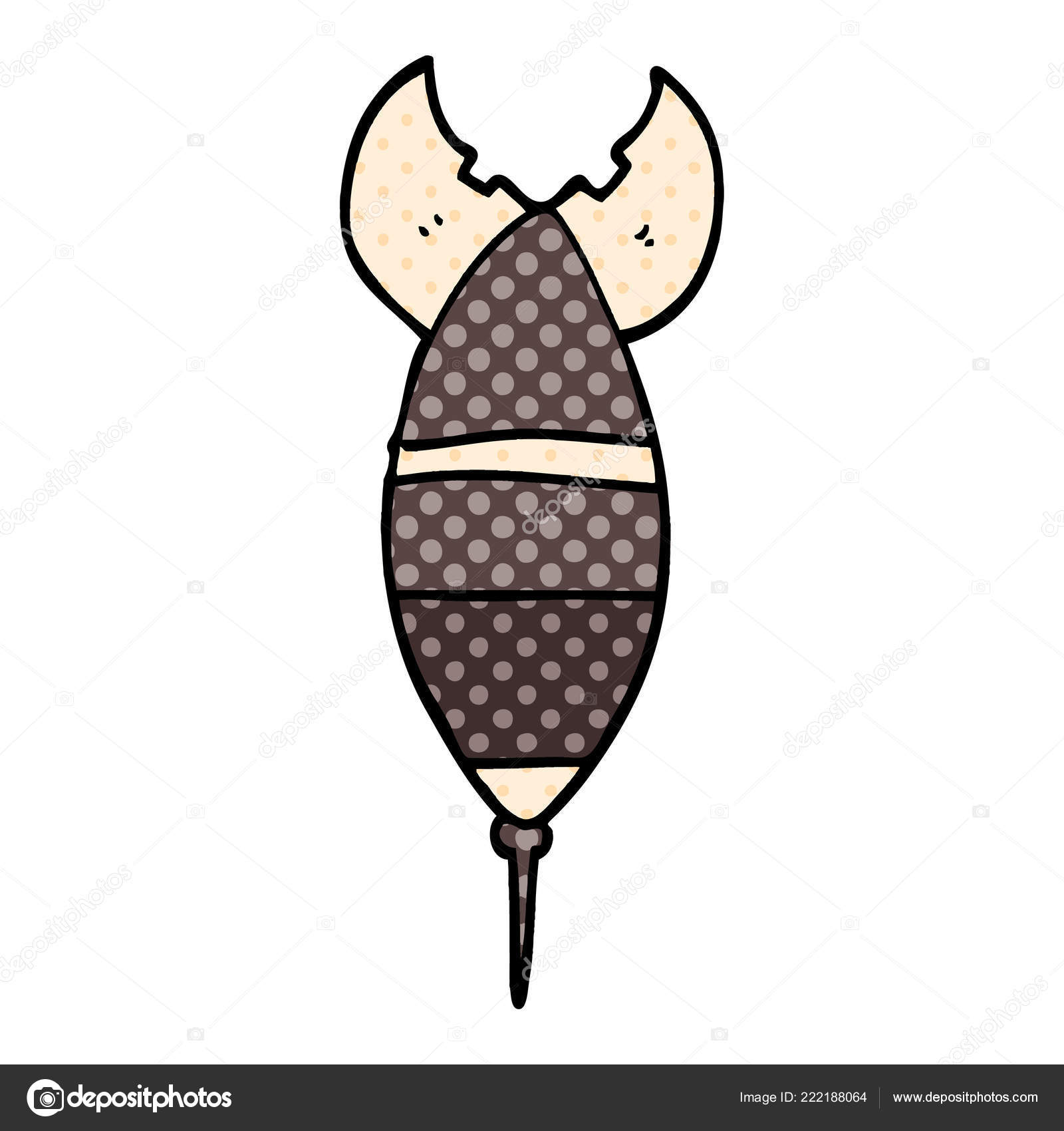 Cartoon Doodle Nuclear Bomb Stock Vector by ©lineartestpilot 222188064