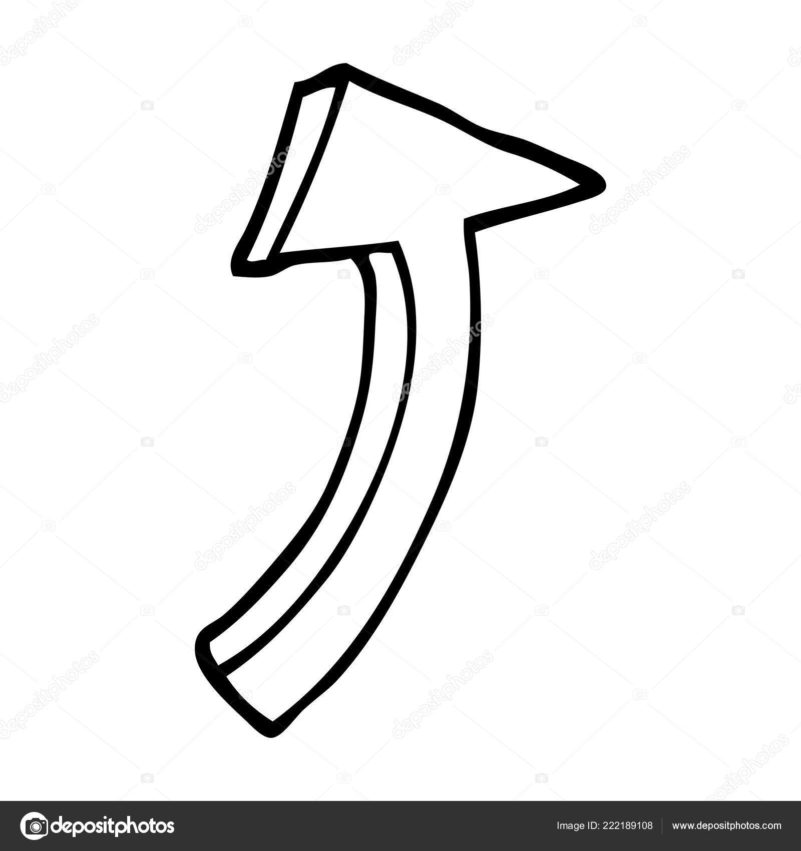 Line Drawing Cartoon Pointing Arrow Stock Vector by ©lineartestpilot ...