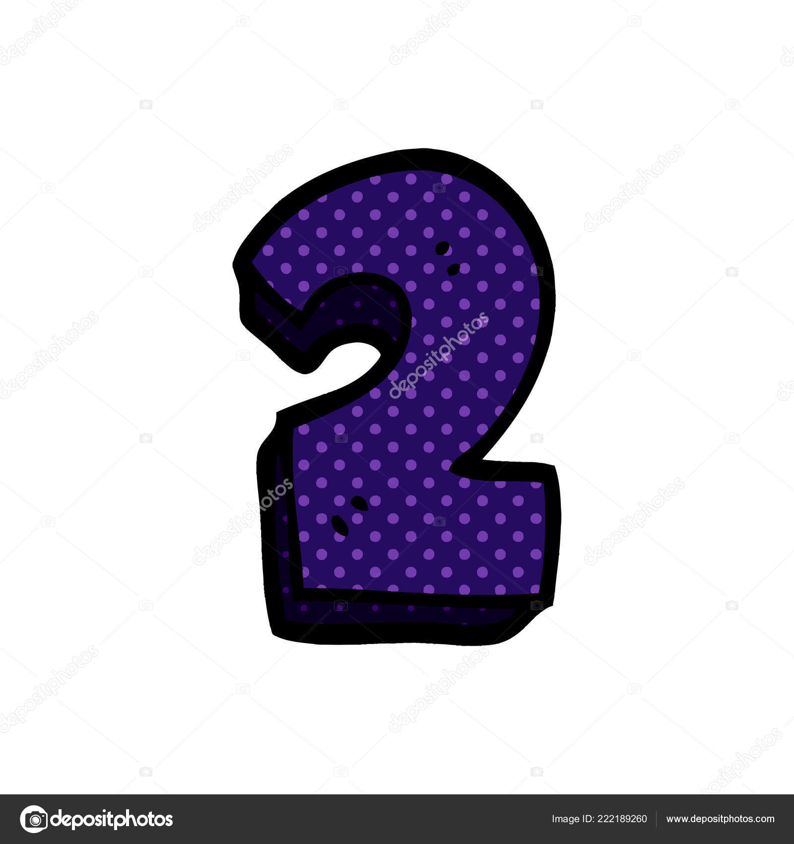 Cartoon Doodle Number Two Stock Vector by ©lineartestpilot 222189260