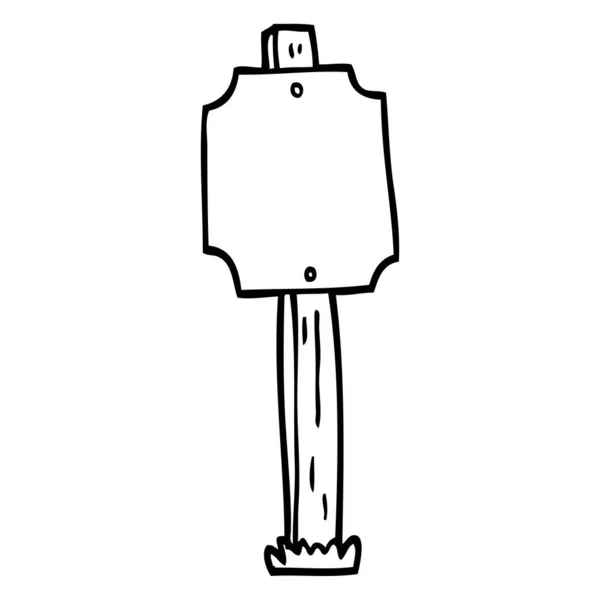 Blank sign post — Stock Vector © lineartestpilot #20342715