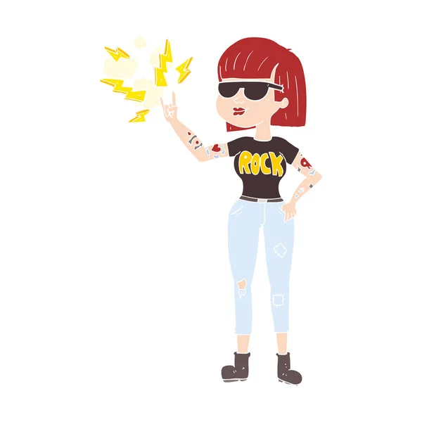 Rockstar Girl Clipart Coloring