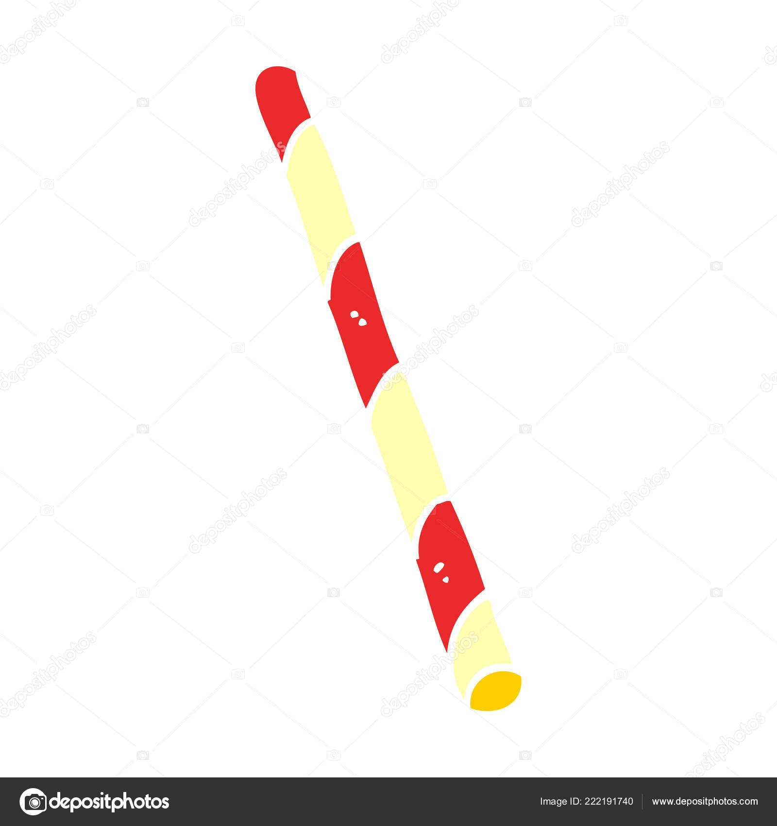 Cartoon Doodle Striped Straw Stock Vector Image by ©lineartestpilot ...