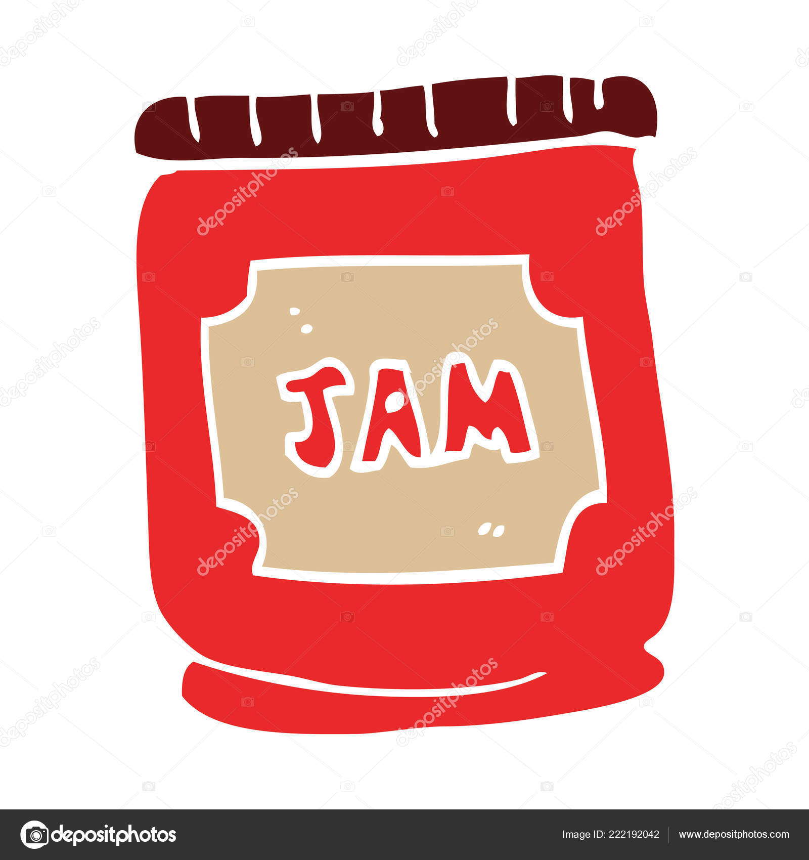 Cartoon Doodle Jam Pot Stock Vector by ©lineartestpilot 222192042
