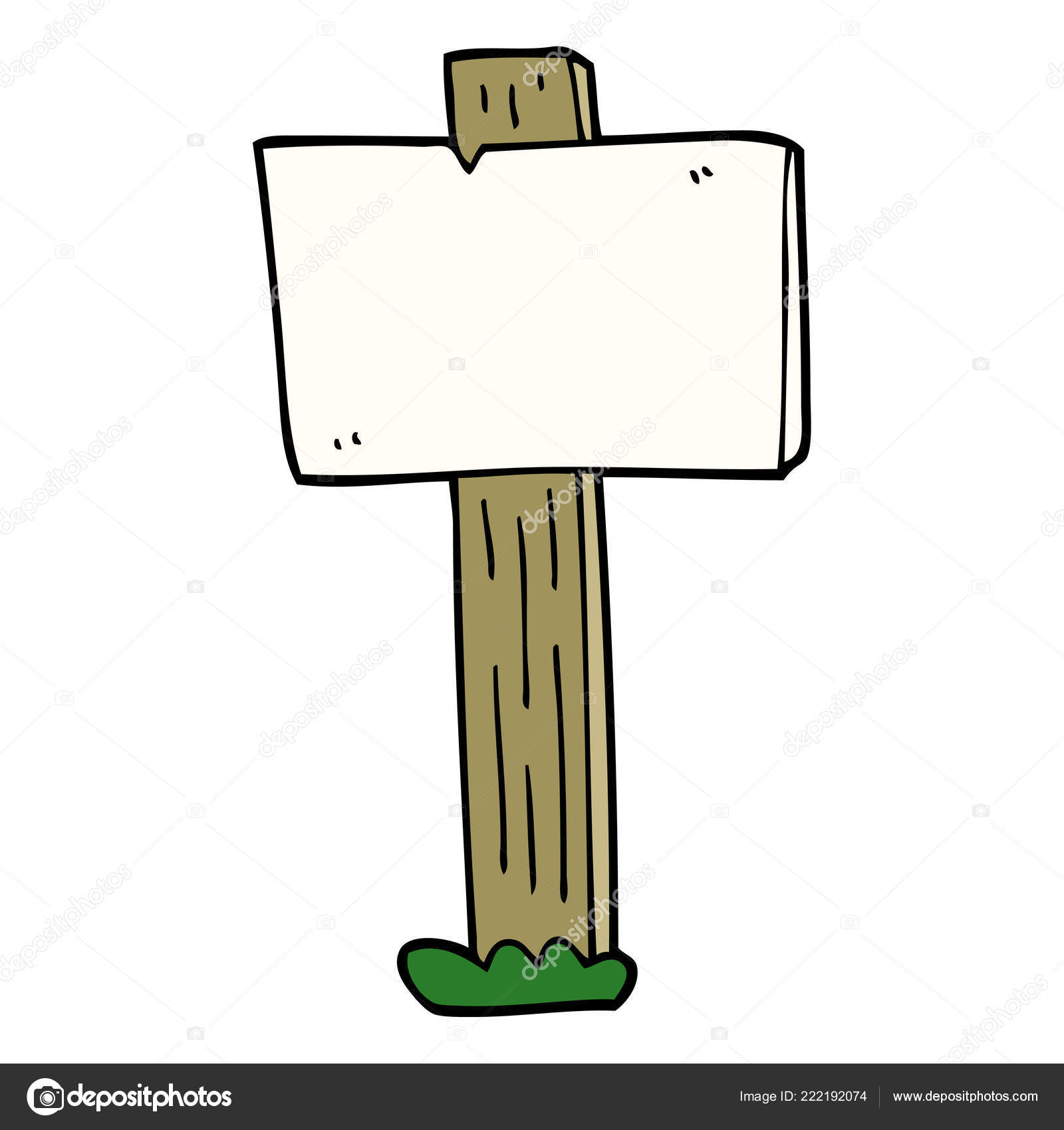 Cartoon Doodle Sign Post Stock Vector Image by ©lineartestpilot #222192074