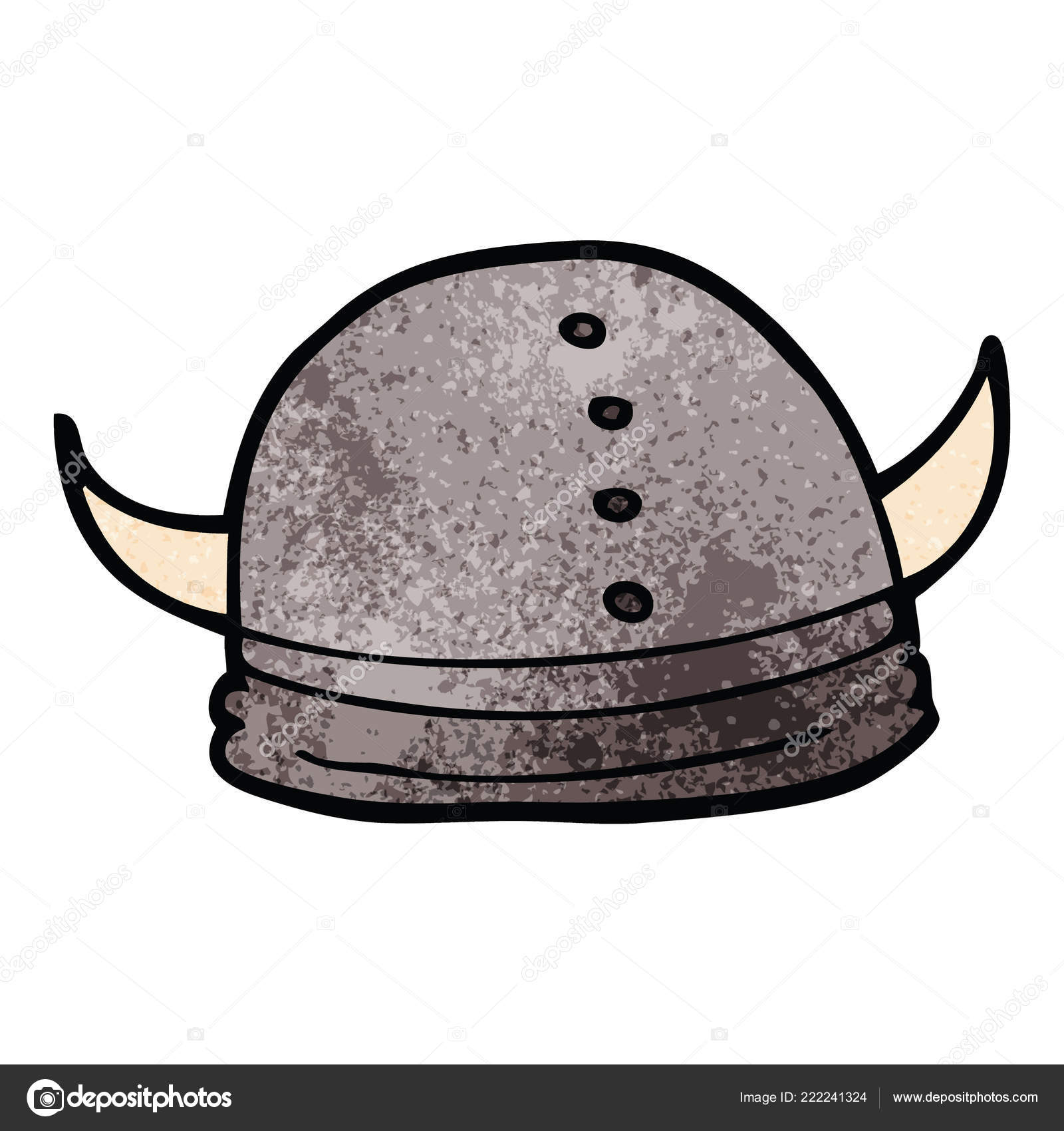 Cartoon Doodle Viking Helmet Stock Vector Image by ©lineartestpilot ...