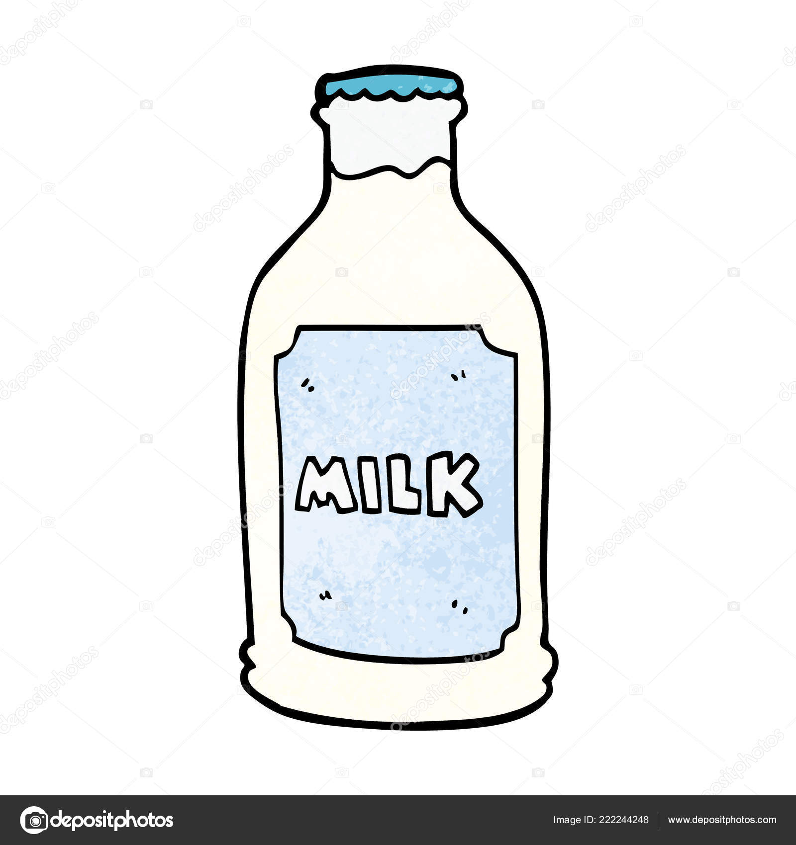 Milk Bottle Cartoon