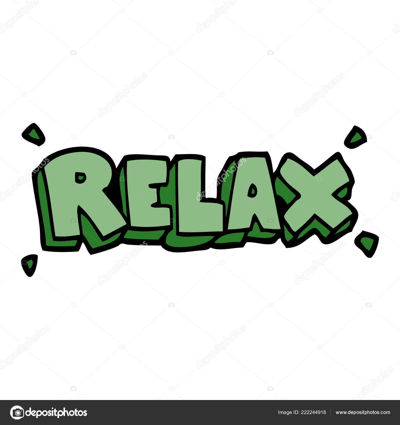 Cartoon Doodle Relax Symbol Stock Vector Image by ©lineartestpilot ...